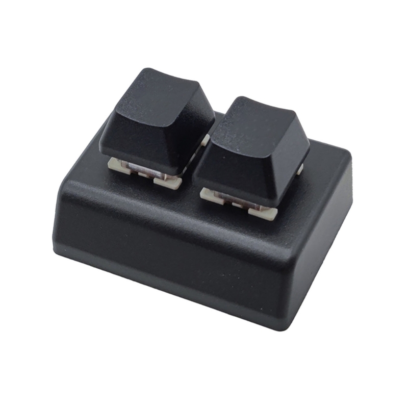 Qisuw Programming Mini Keyboard Mechanical Keypad 2 Macro Keys RGB Customize Shortcut for ...