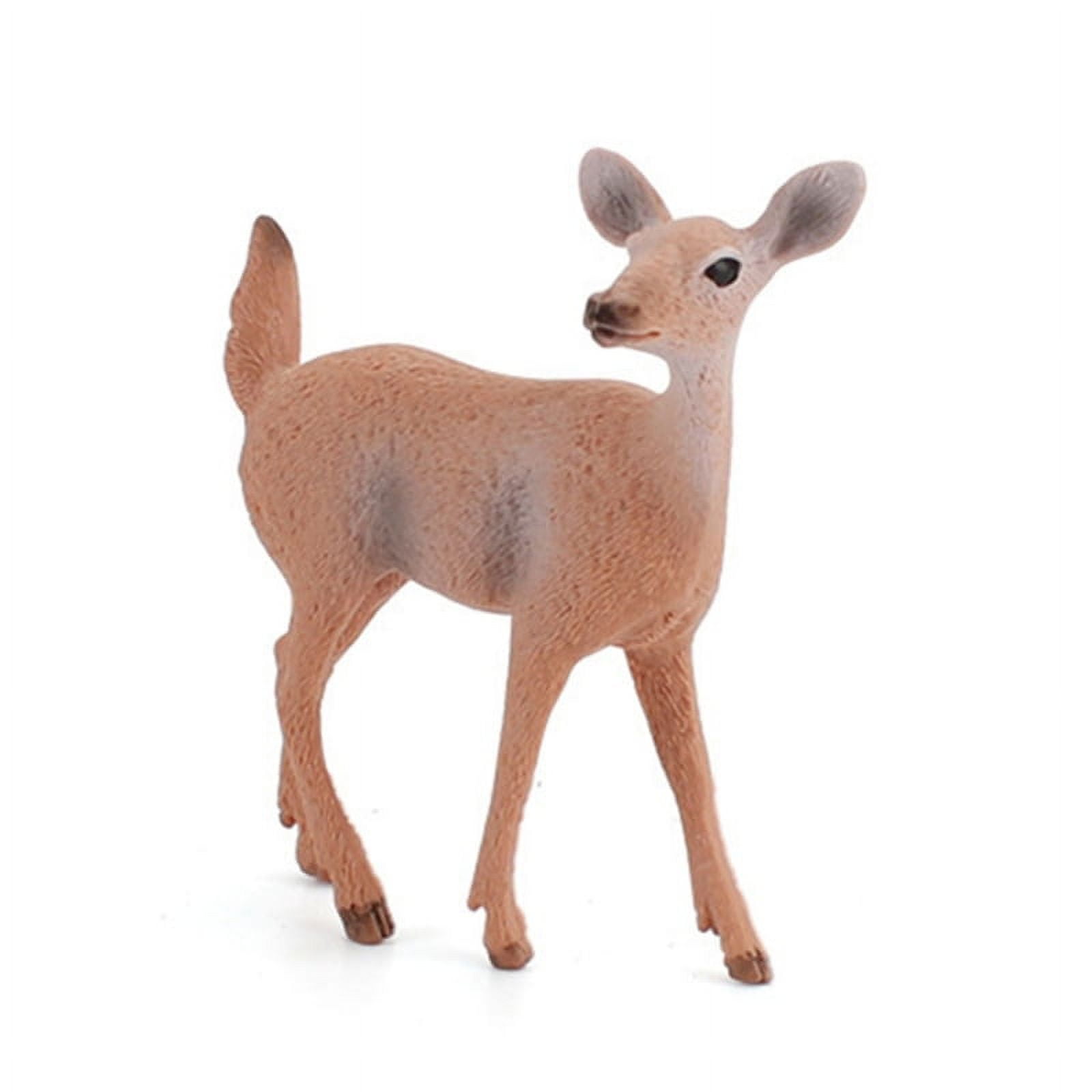 Qisuw Realistic Animal Models Deer Action Toy Figures Moose Elk PVC ...