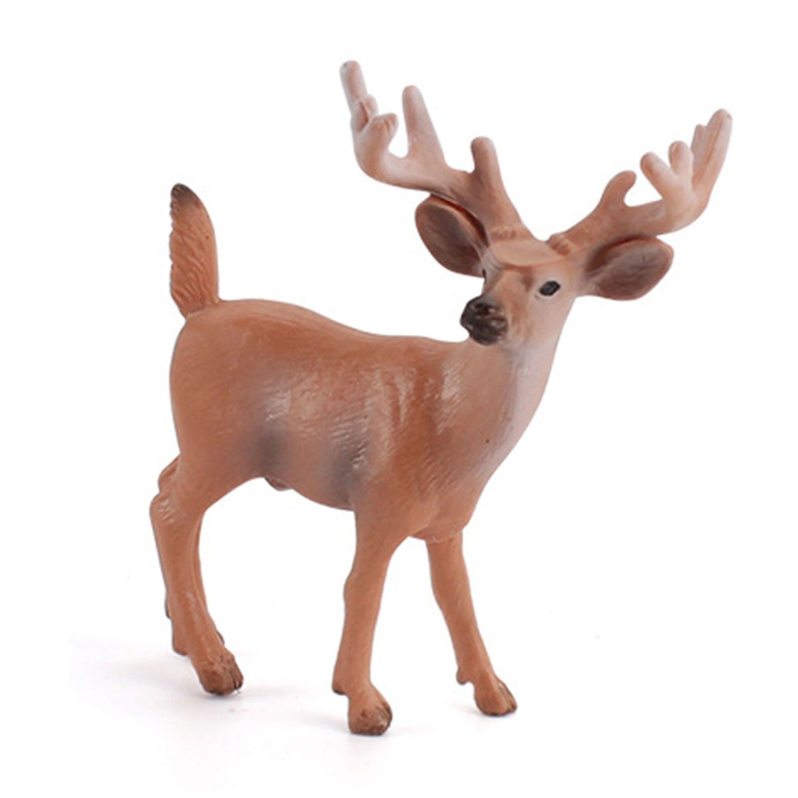 Qisuw Realistic Animal Models Deer Action Toy Figures Moose Elk PVC ...