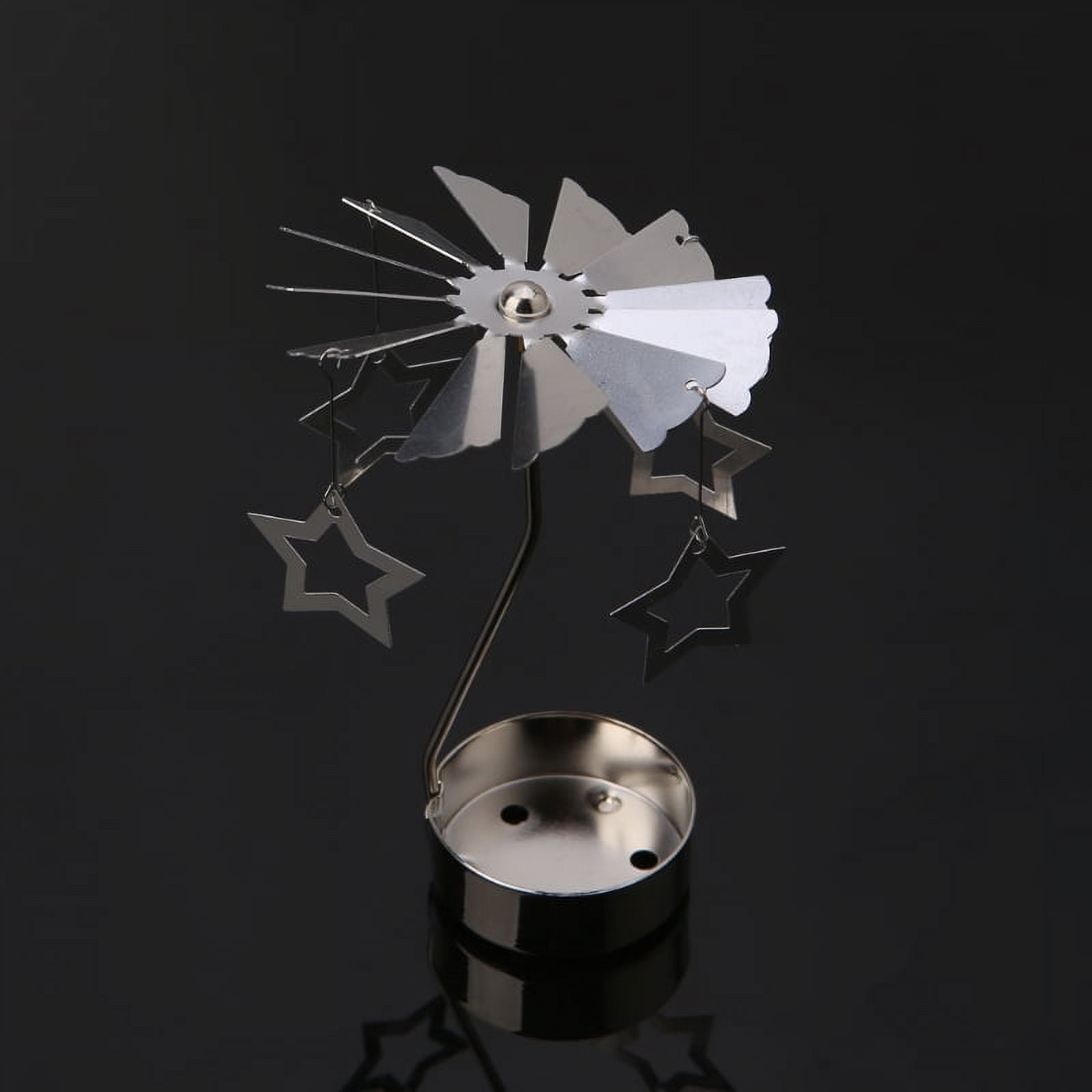 Qisuw Rotary Candle Holder Spinning Candleholder for Wedding Home Table ...