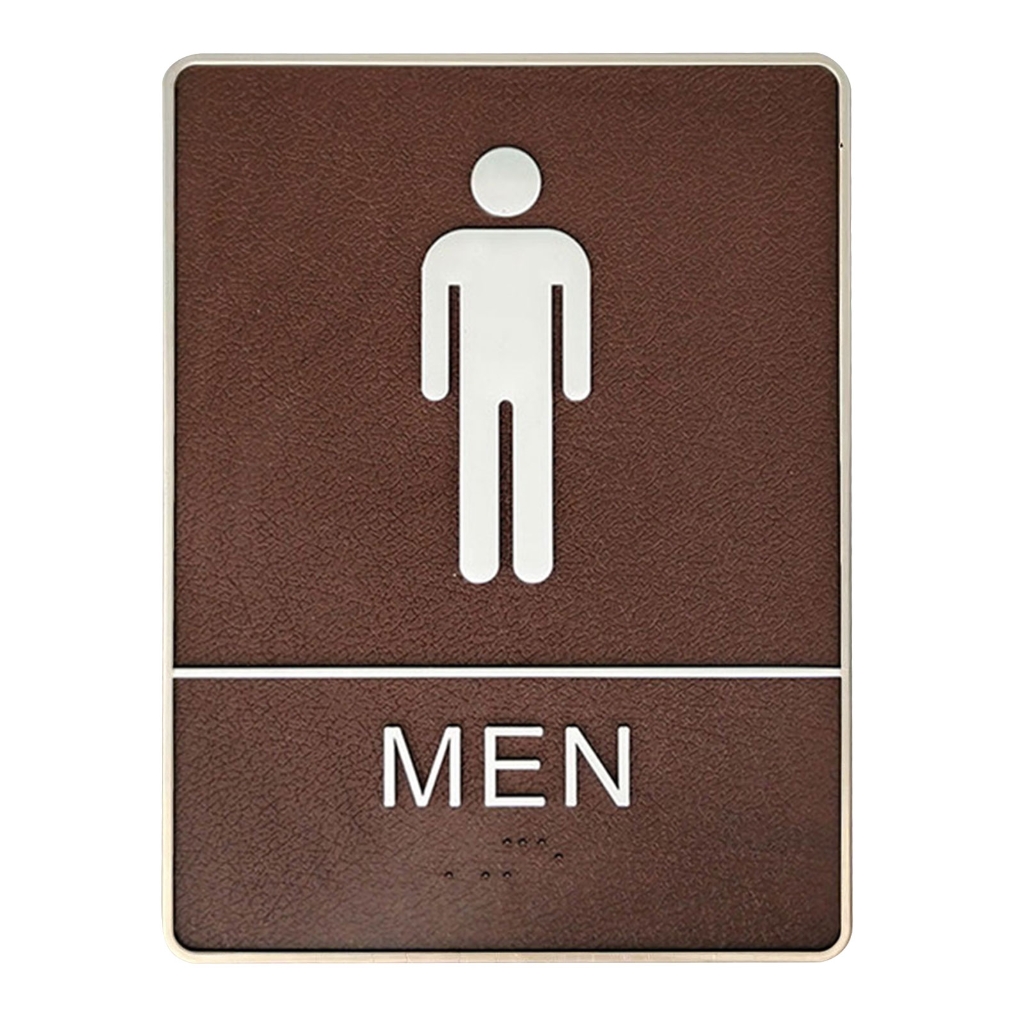 Qisuw Self Adhesive Restroom Signs Bathroom WC Toilet Mark Label Door ...