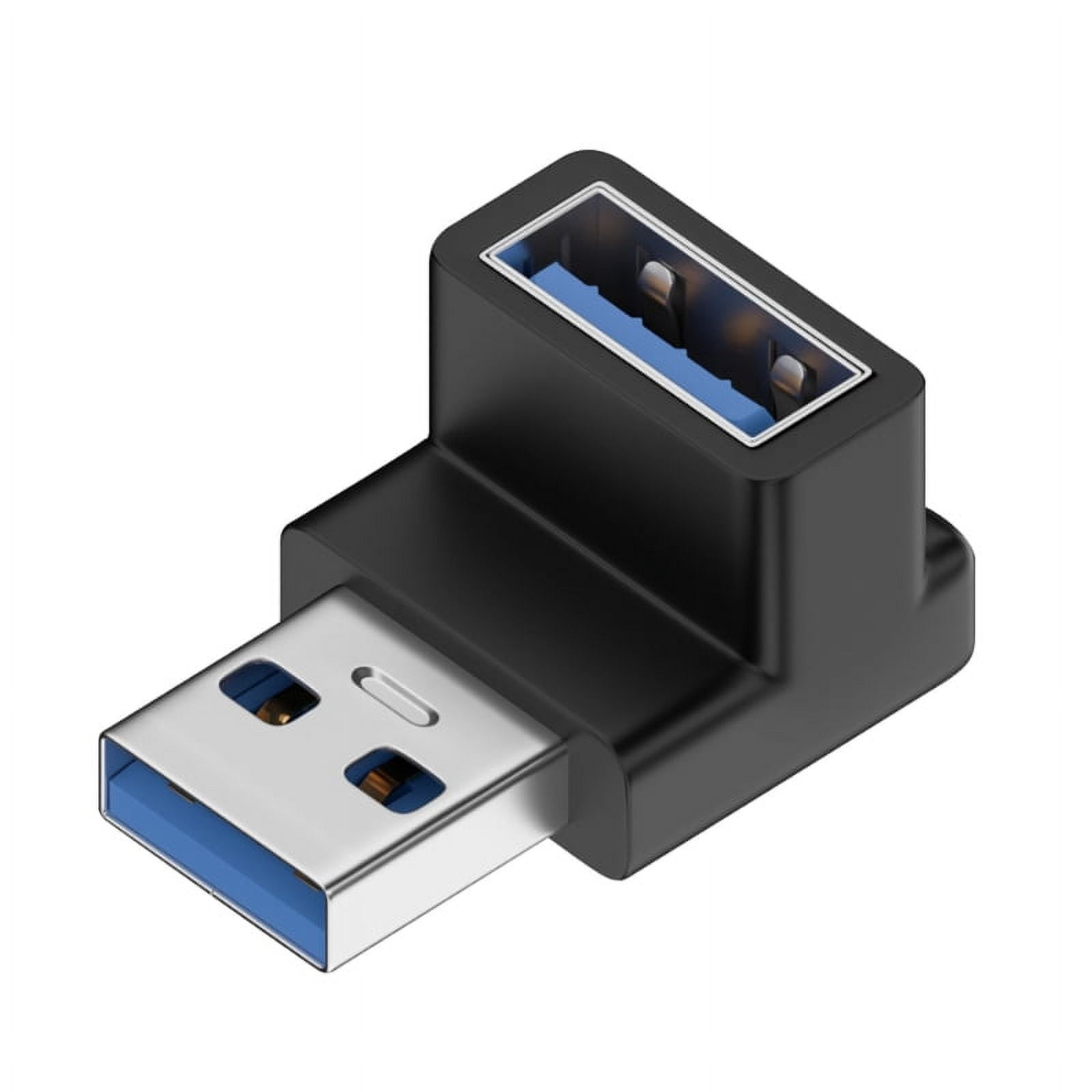 Qisuw USB 3.0 Male to Female Adapter Connector USB 3.0 Header 90 Degree ...