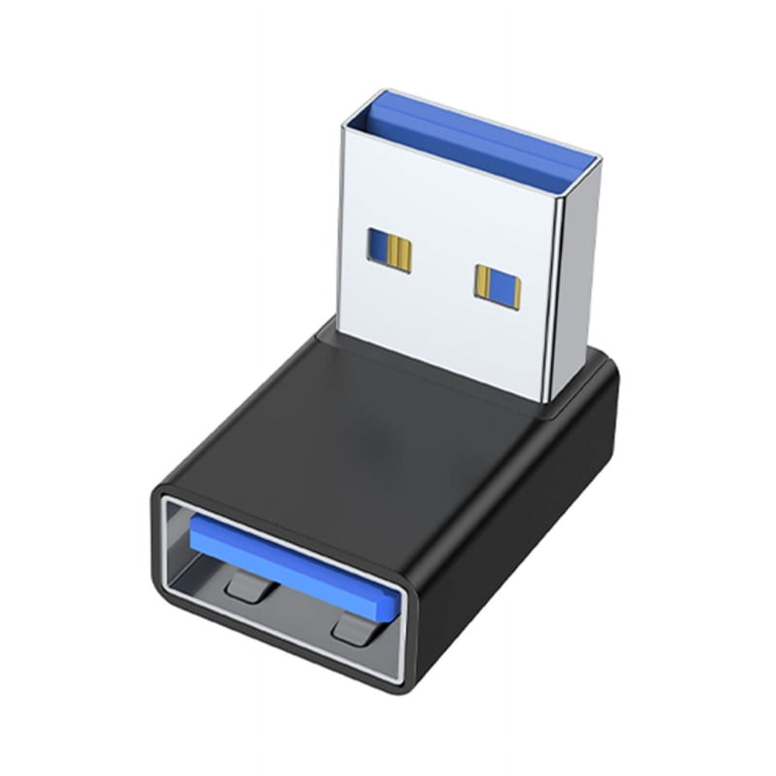 Qisuw USB 3.0 Male to Female Adapter Connector USB 3.0 Header 90 Degree ...