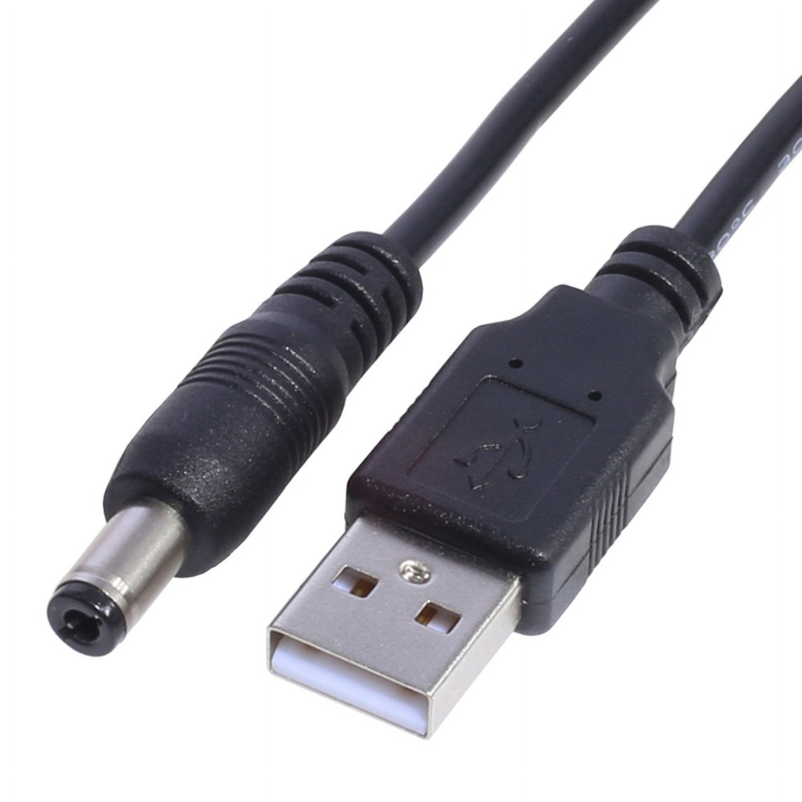 Qisuw USB to DC 1.1mm 0.7mm 1.7mm 2.5mm Barrel Jack Power Cable Plugs ...