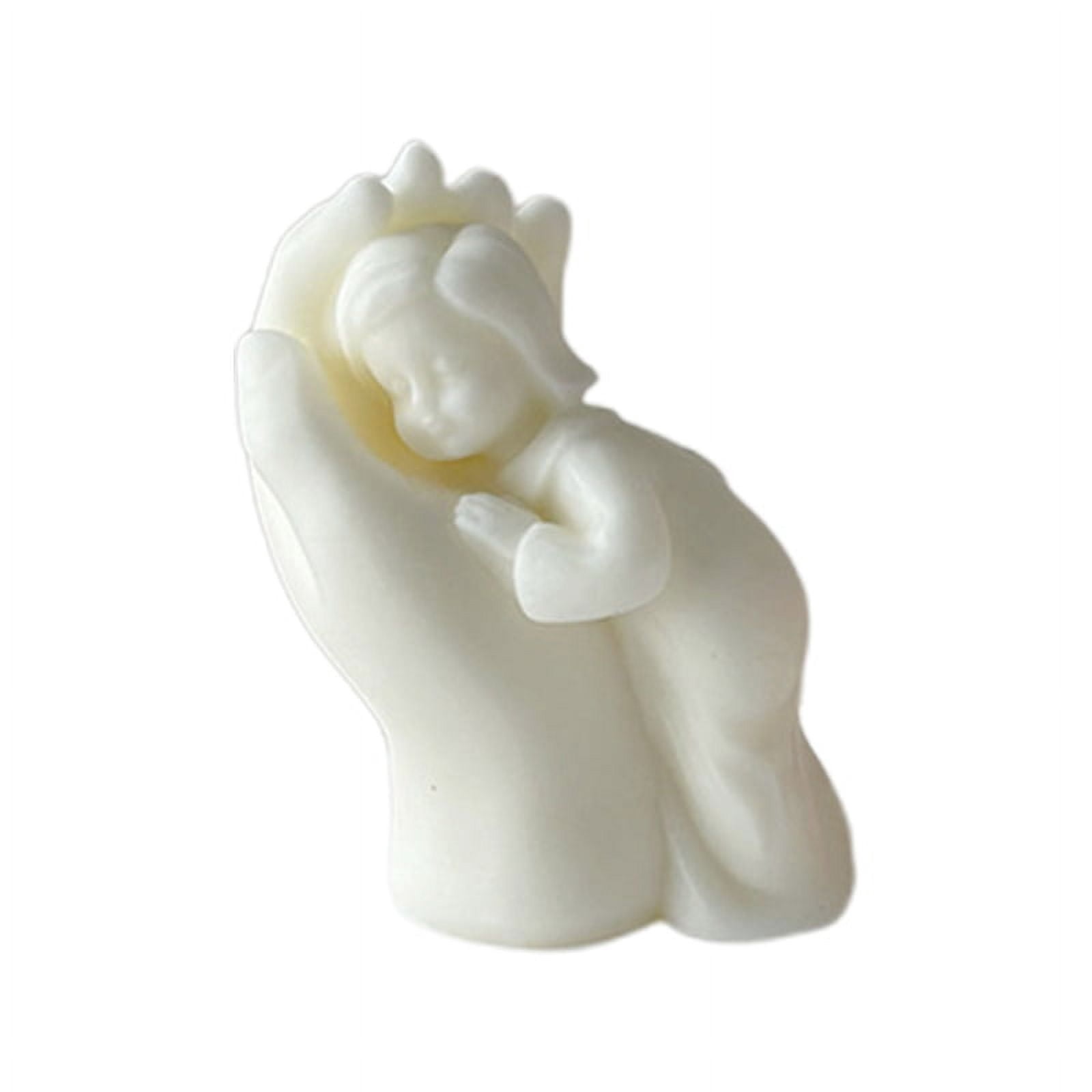 Qisuw Unusual Candle Making Mold Mother's Hand Silicone Candle Mould 3D ...