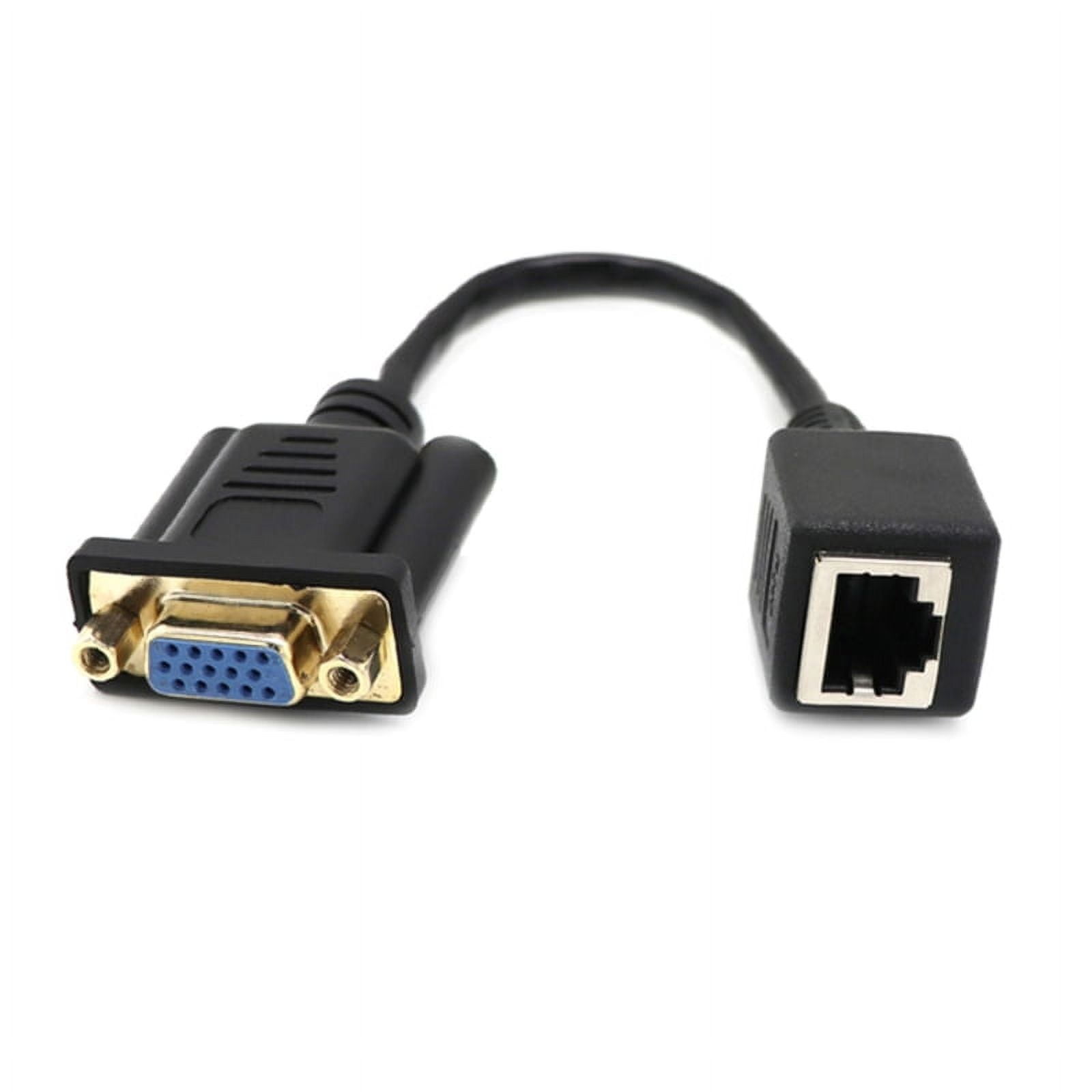Qisuw VGA to RJ45 Adapter Cable Female/Male to Female Connector E ...
