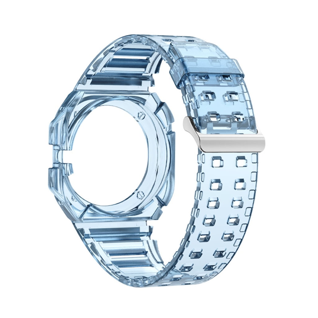 Qisuw Watch Clear Band 22mm Women Cute Girl Crystal Sport Clear Watch ...