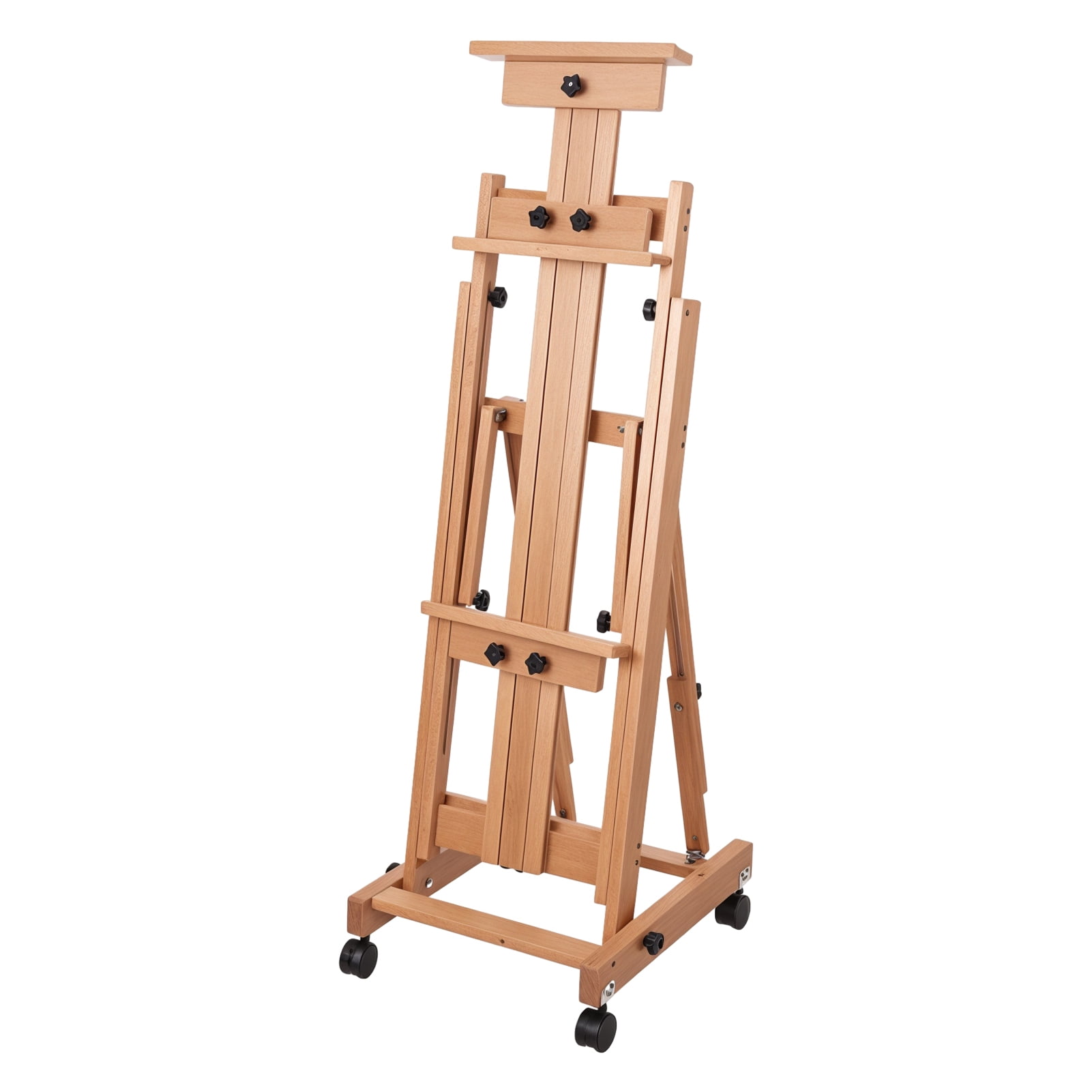 Qiuikloi H Frame Easel for Painting Versatile Studio Adjustable Beech ...