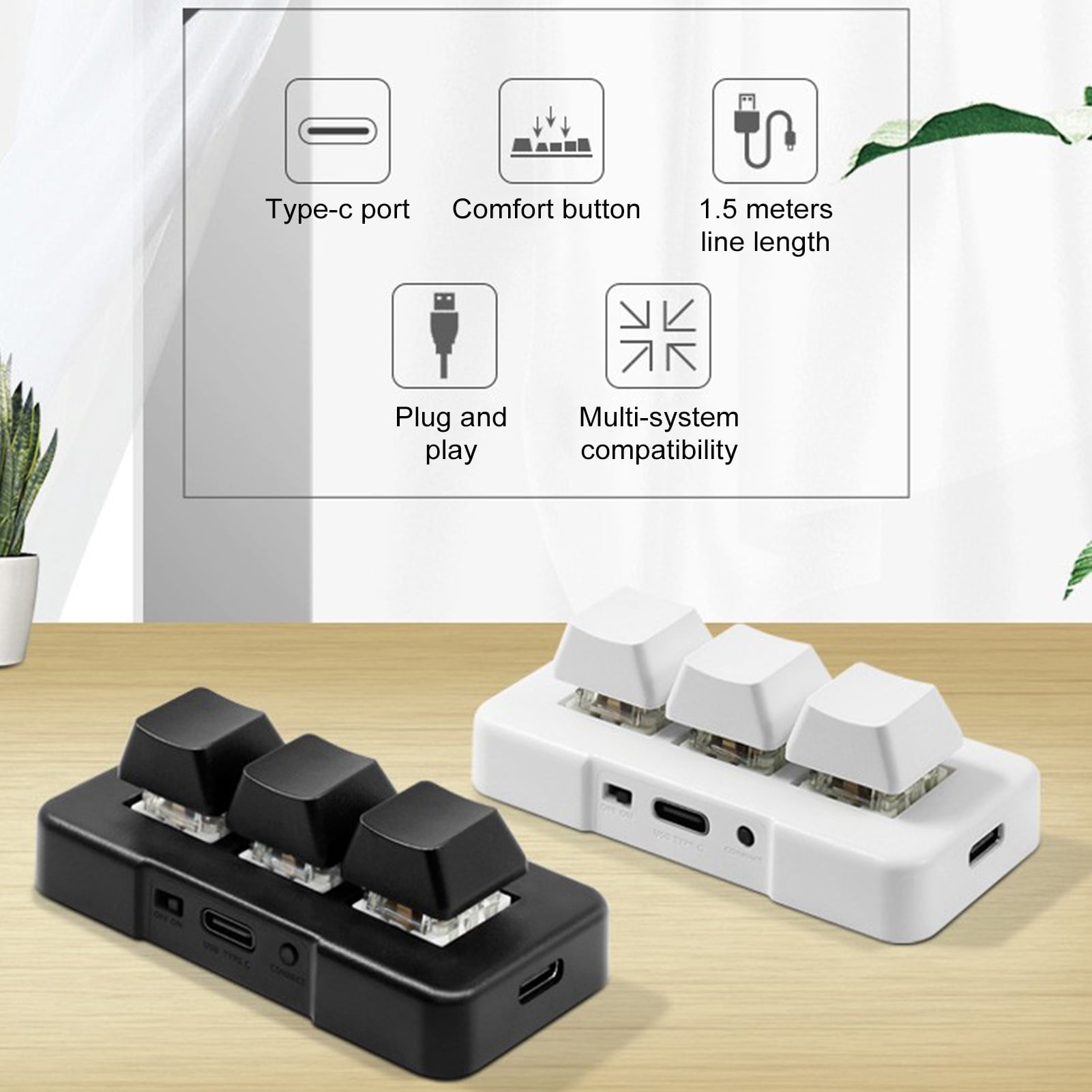 Qiuikloi Macro Programmable Mini Keyboard - RGB Backlit, 2.4GHz ...