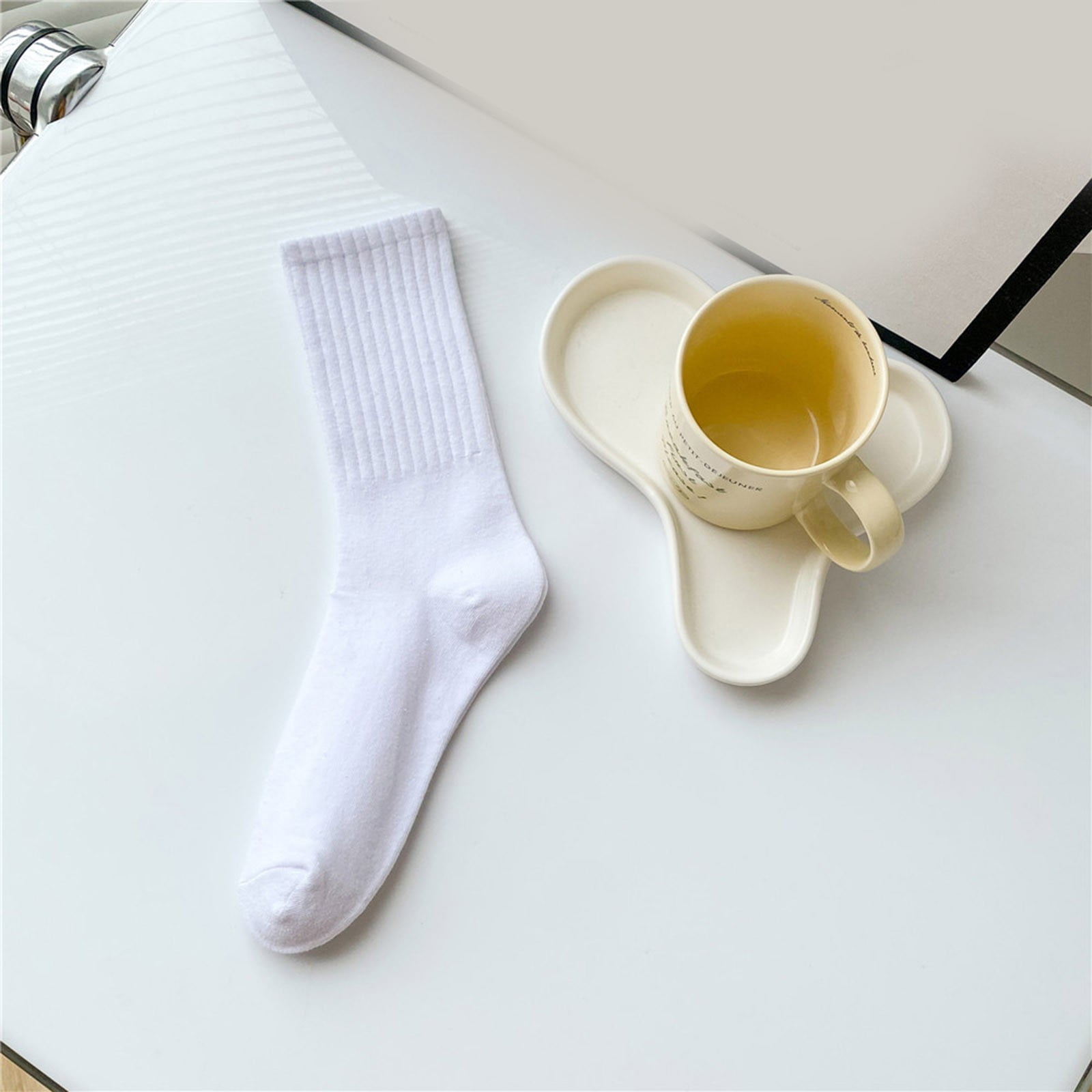 Qiuju Crew Socks for Women Womens Socks Solid Color Socks Colorful ...