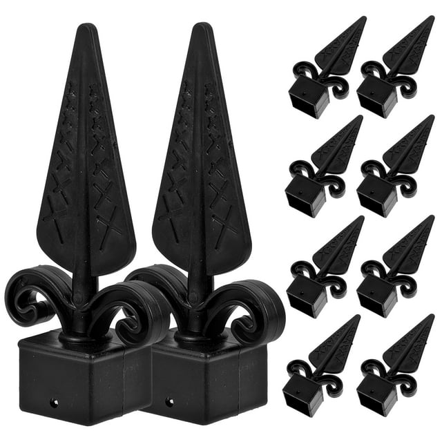 Qius 10pcs Fence Post Caps Outdoor Fence Post Caps Covers Decorative ...