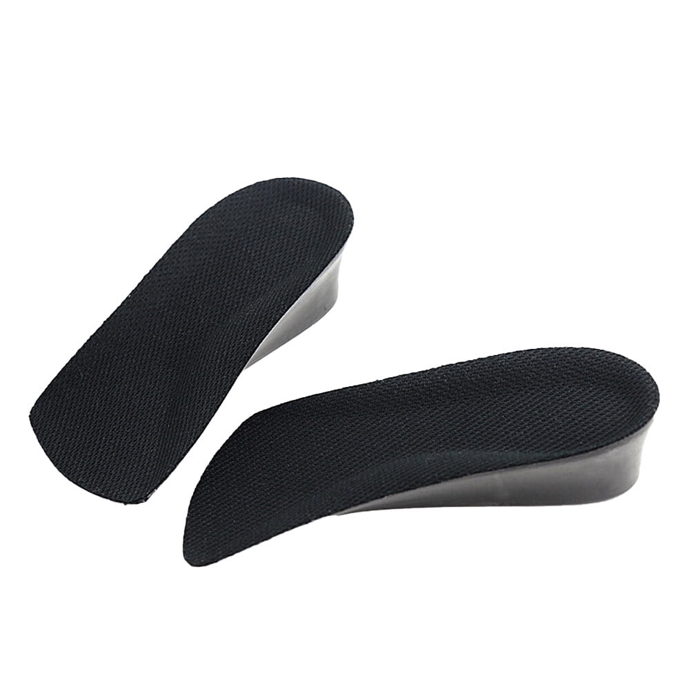 Qiushaoyue 1 Pair of 2.5cm Height Increase Half Insole PU Invisible ...