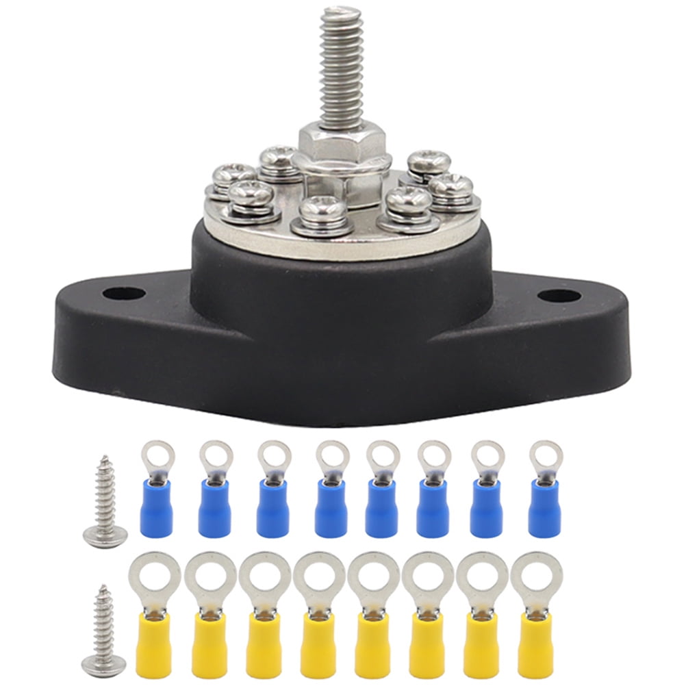 Qiushaoyue 1 Set Terminal Bus Bar 12V/48V Distribution Terminal Block ...