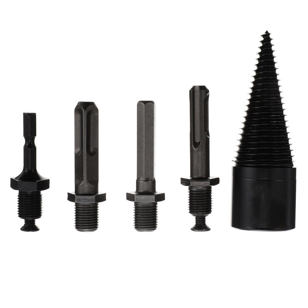 NIYANGLE Firewood Log Drill Bit Steel Black 1 Set 3.9x1.5in - Walmart.com