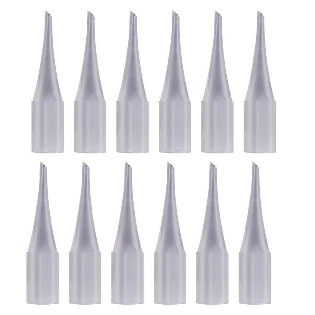Qiushaoyue 100PCS Plastic Bevel Tip Tattoos Needle Caps Tattoos Machine ...