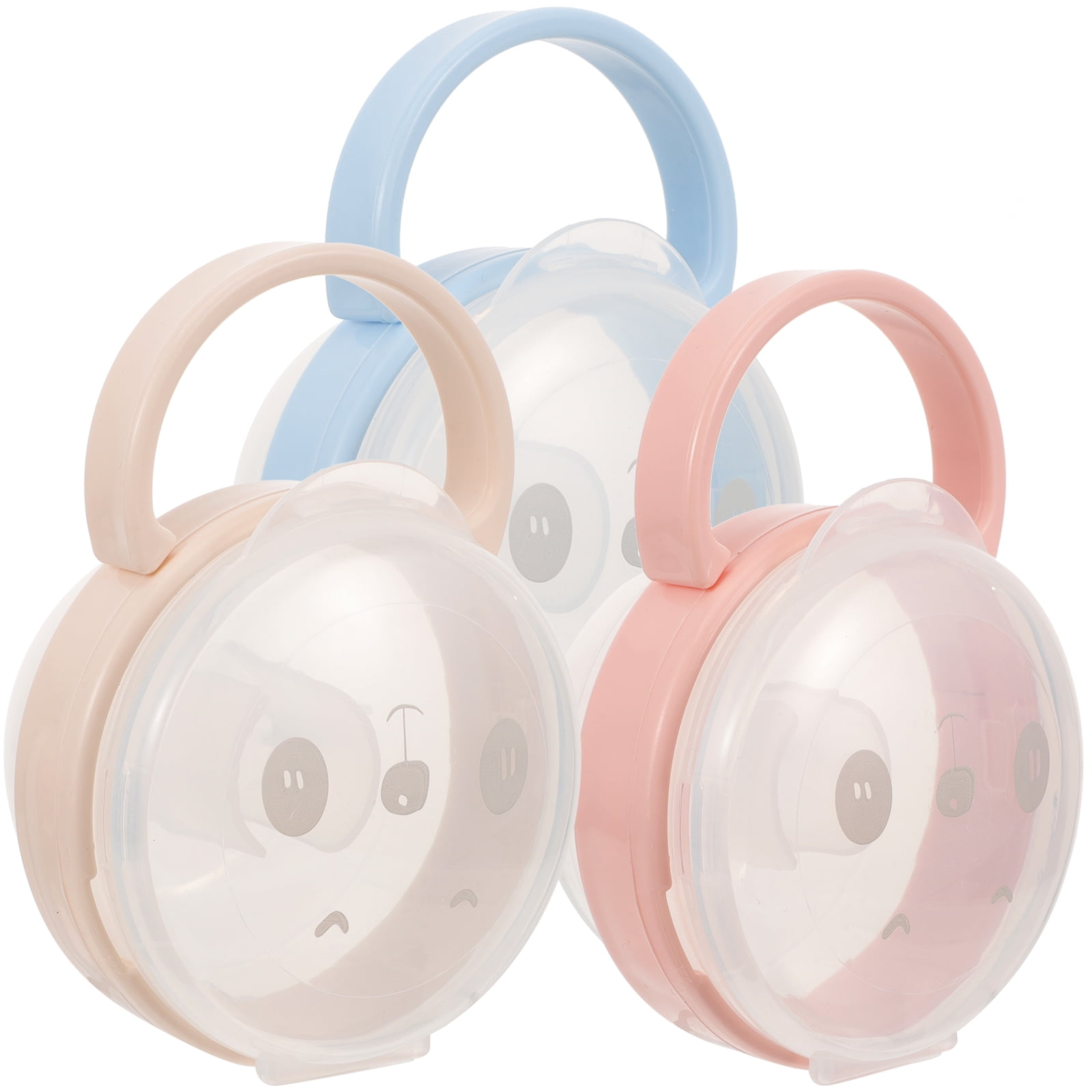 Qiushaoyue 3Pcs Portable Pacifier Storage Box Baby Pacifier Storage ...