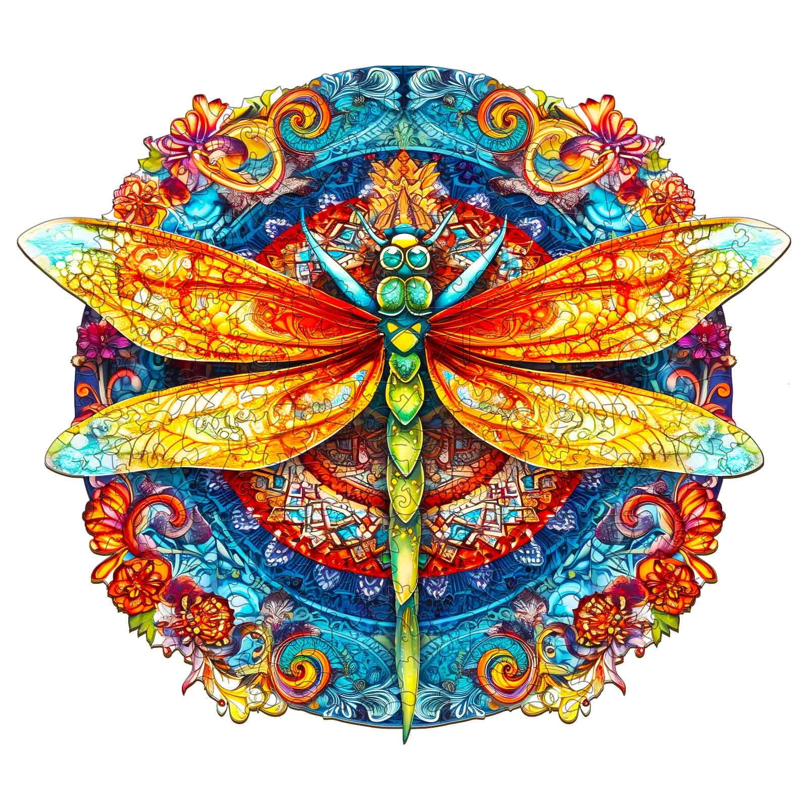 Qiushi Wooden Dragonfly Jigsaw Puzzles for Adults Family,Educational ...