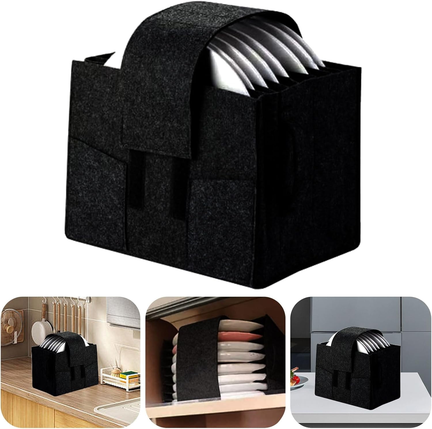 Qivine Caravan Plate Holder, Motorhome Kitchen Cupboard Storage for 8 ...