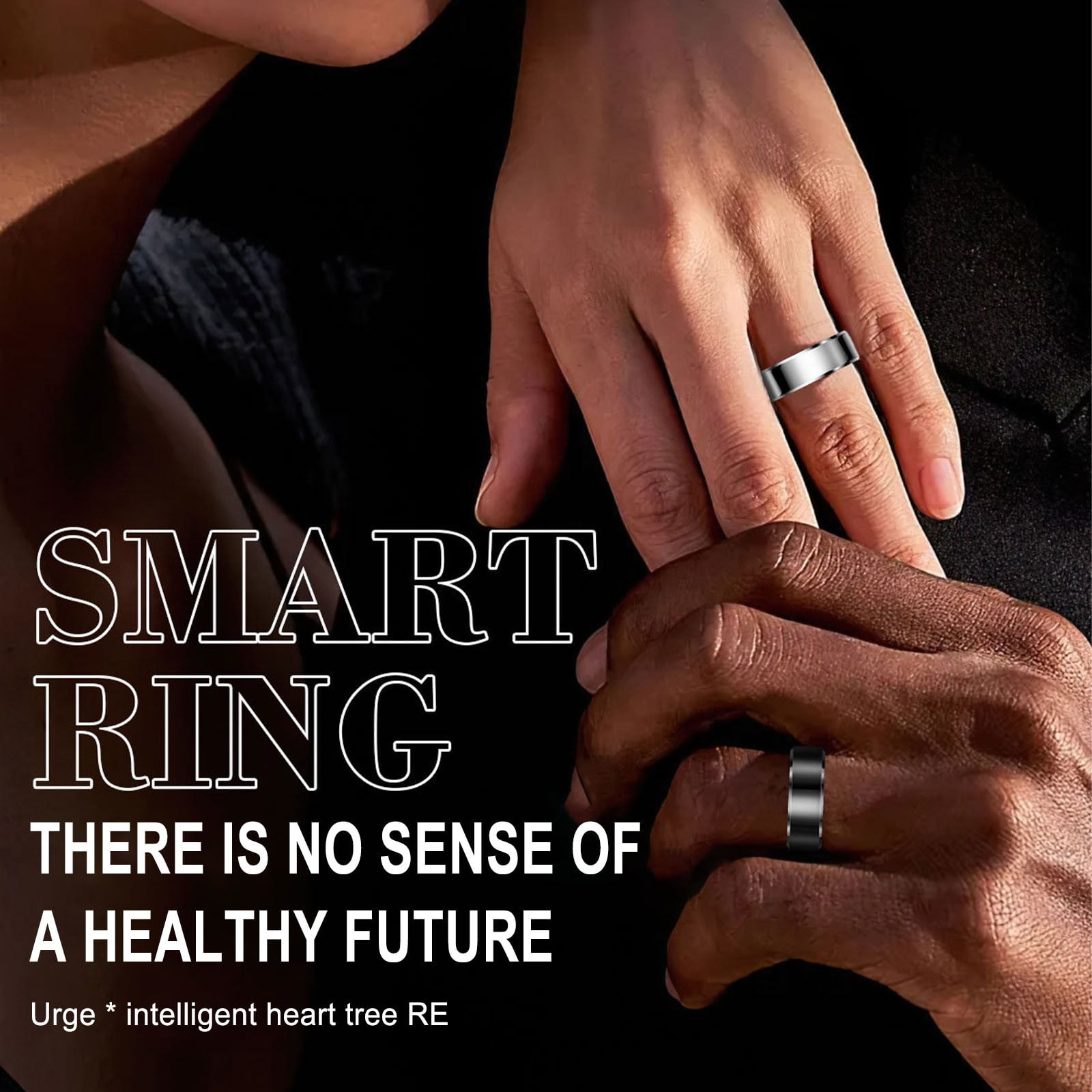 QiwagFerng Smart Ring Fitness Ring Smart Rings For Men Women IP68 ...