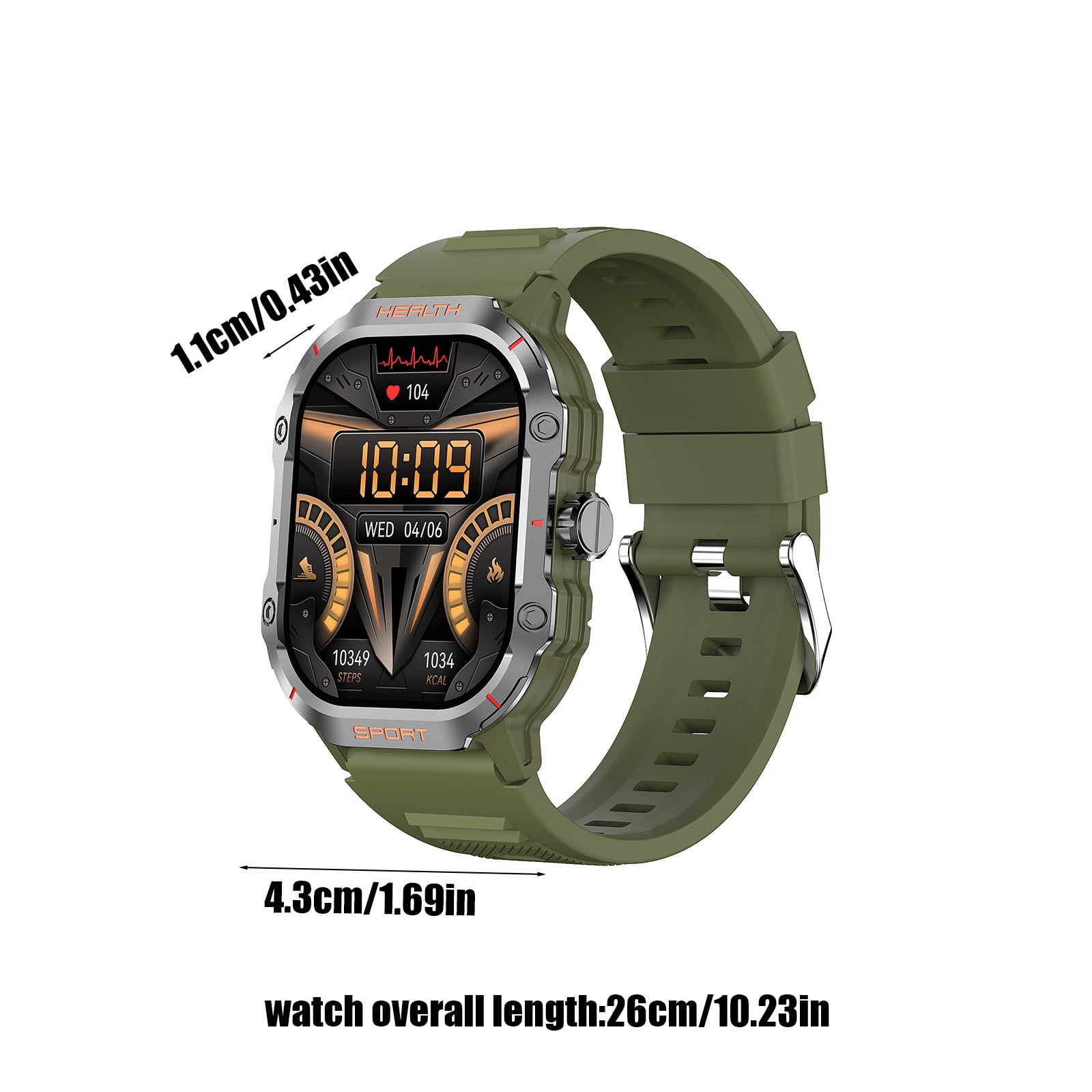 QiwagFerng Smart Sports Watch HD Smart Bracelet Advanced Bluetooth ...