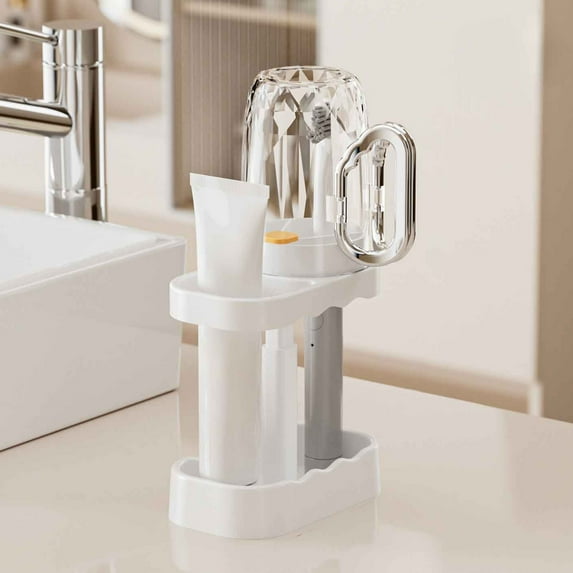 Qiweii 2025 New,Height Adjustable Toothbrush Holder for Bathroom ...