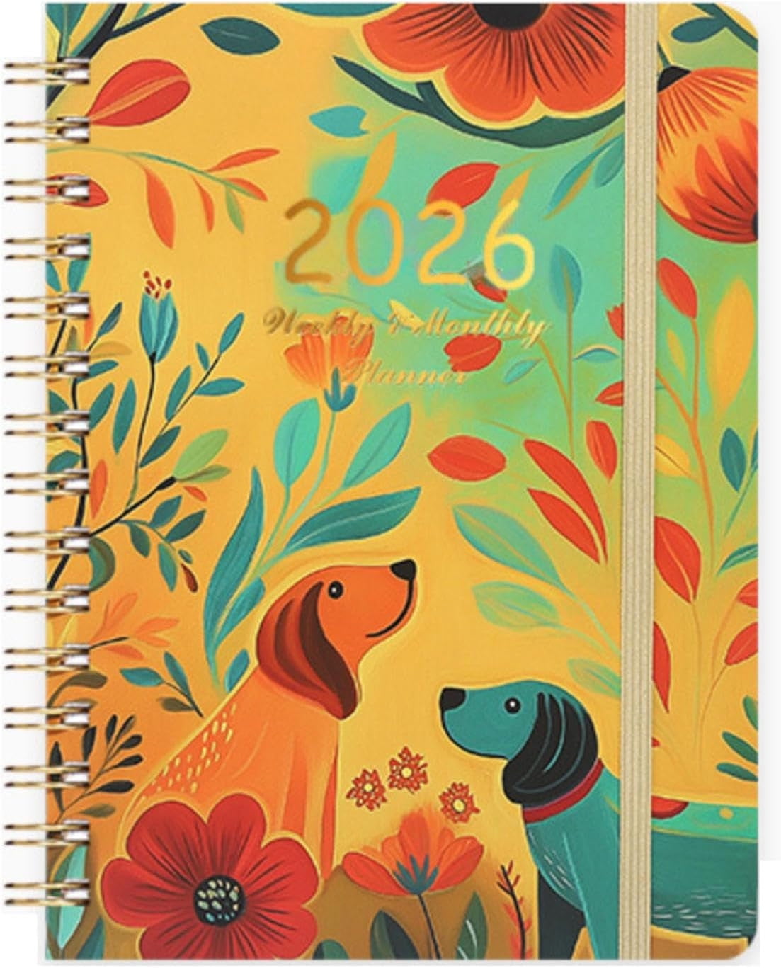 Qiweii 2026 Weekly and Monthly Planner Jan-Dec 2026 with Tabs Premium ...