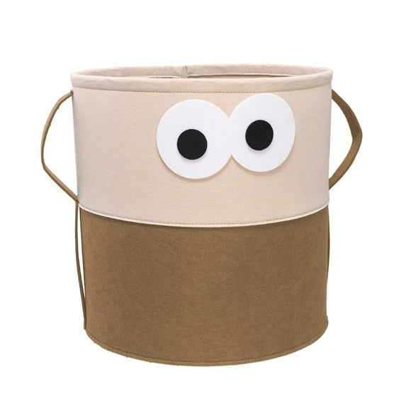 Qiweii 34L Large Capacity Felt Fabric Laundry Hamper，Handheld ...