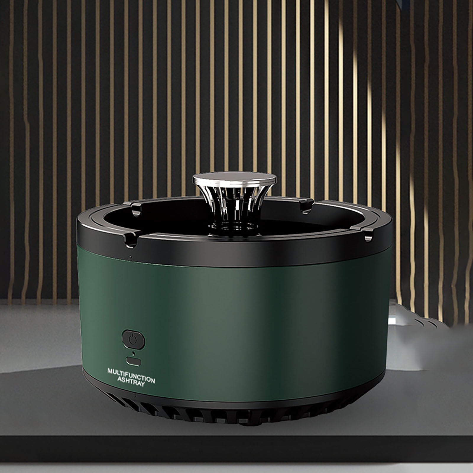 Qiweii Battery-powered Smart Ashtray Air Purifier，Smoke Odor Eliminator ...