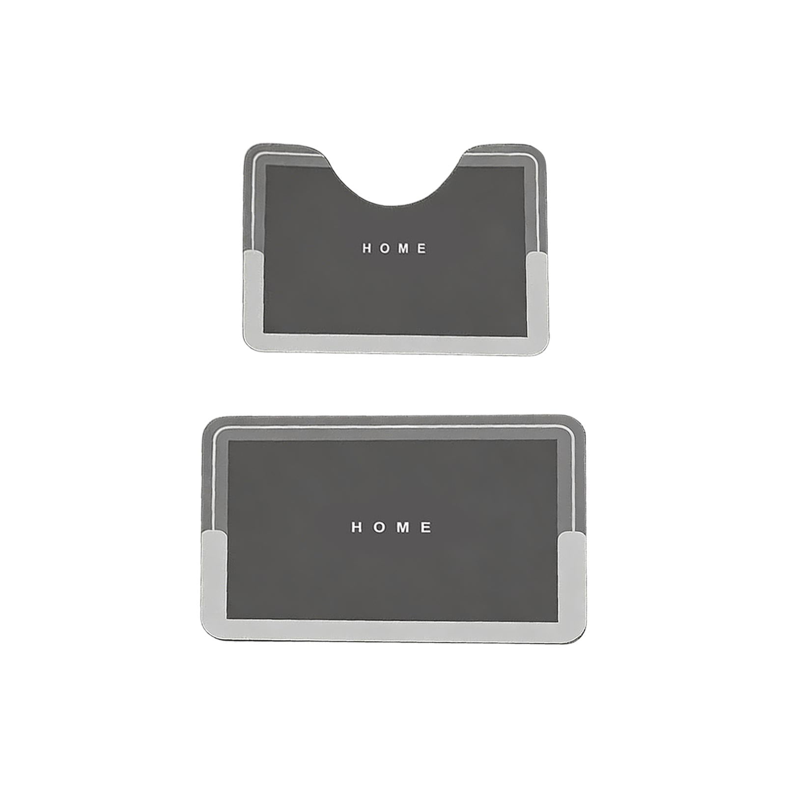 Qiweii Diatomaceous Earth Bathroom Floor Mat Set，Super Absorbent Quick ...