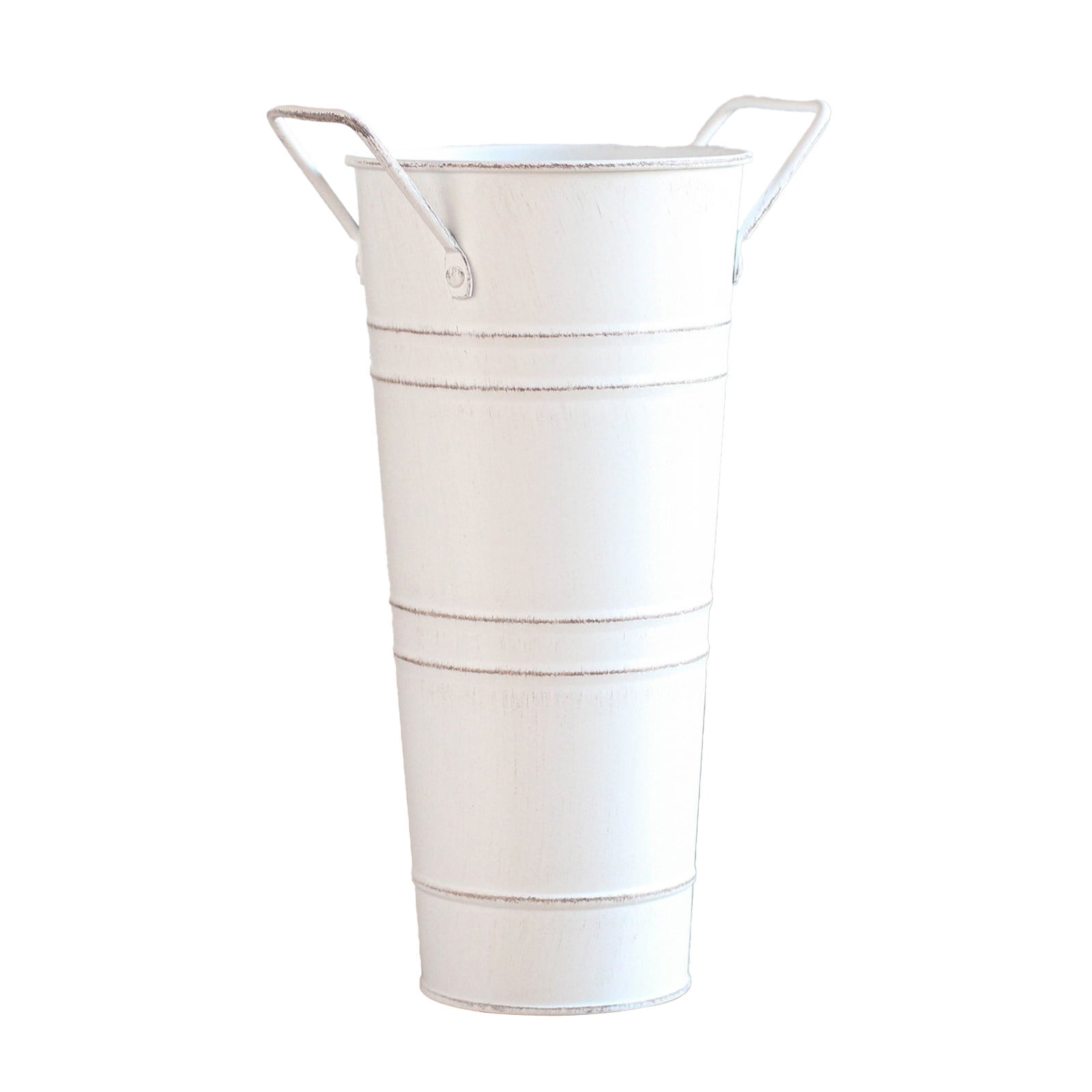 Qiweii Galvanized Metal Bucket Vases Farmhouse French Flower Buckets ...