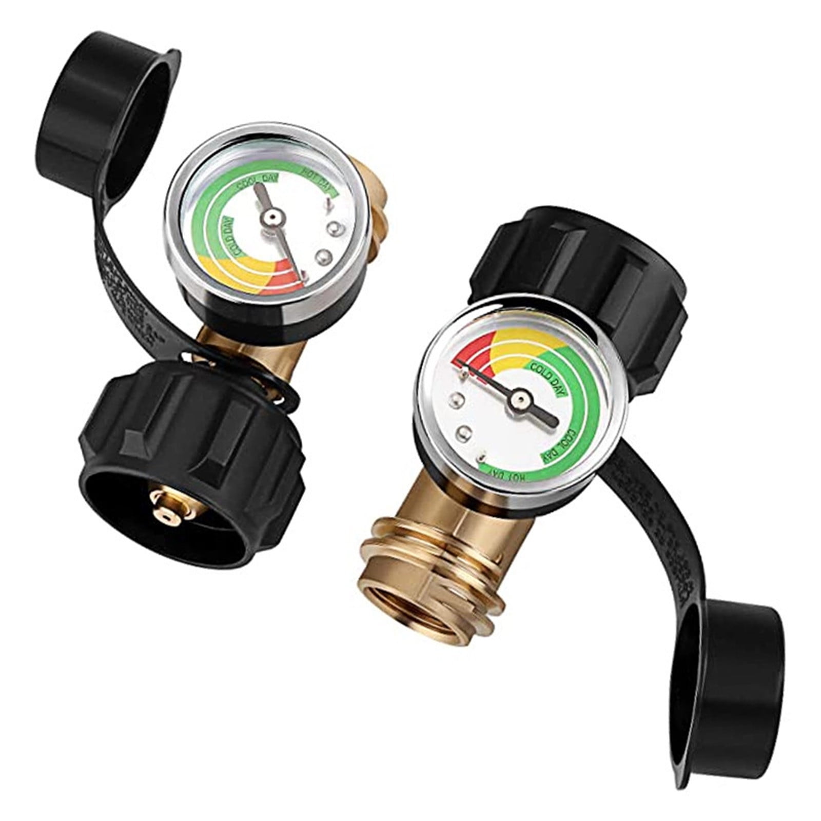 Qiweii Gas Cylinder Adapter with Pressure Gauge, Precision Measuring ...