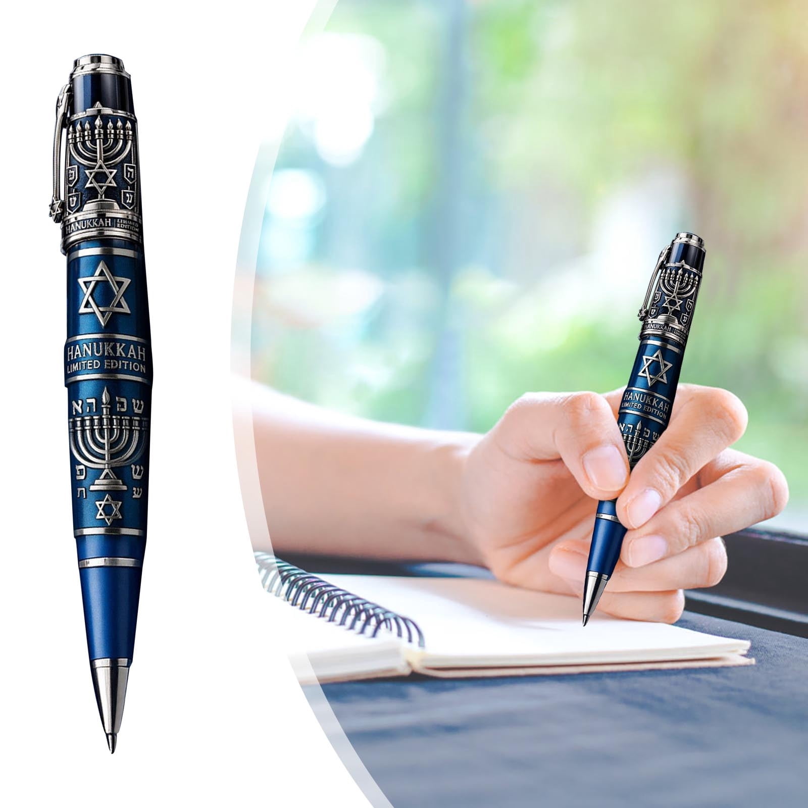 Qiweii Hanukkah Commemorative Pen Festival Themed Writing Tool,Festive ...