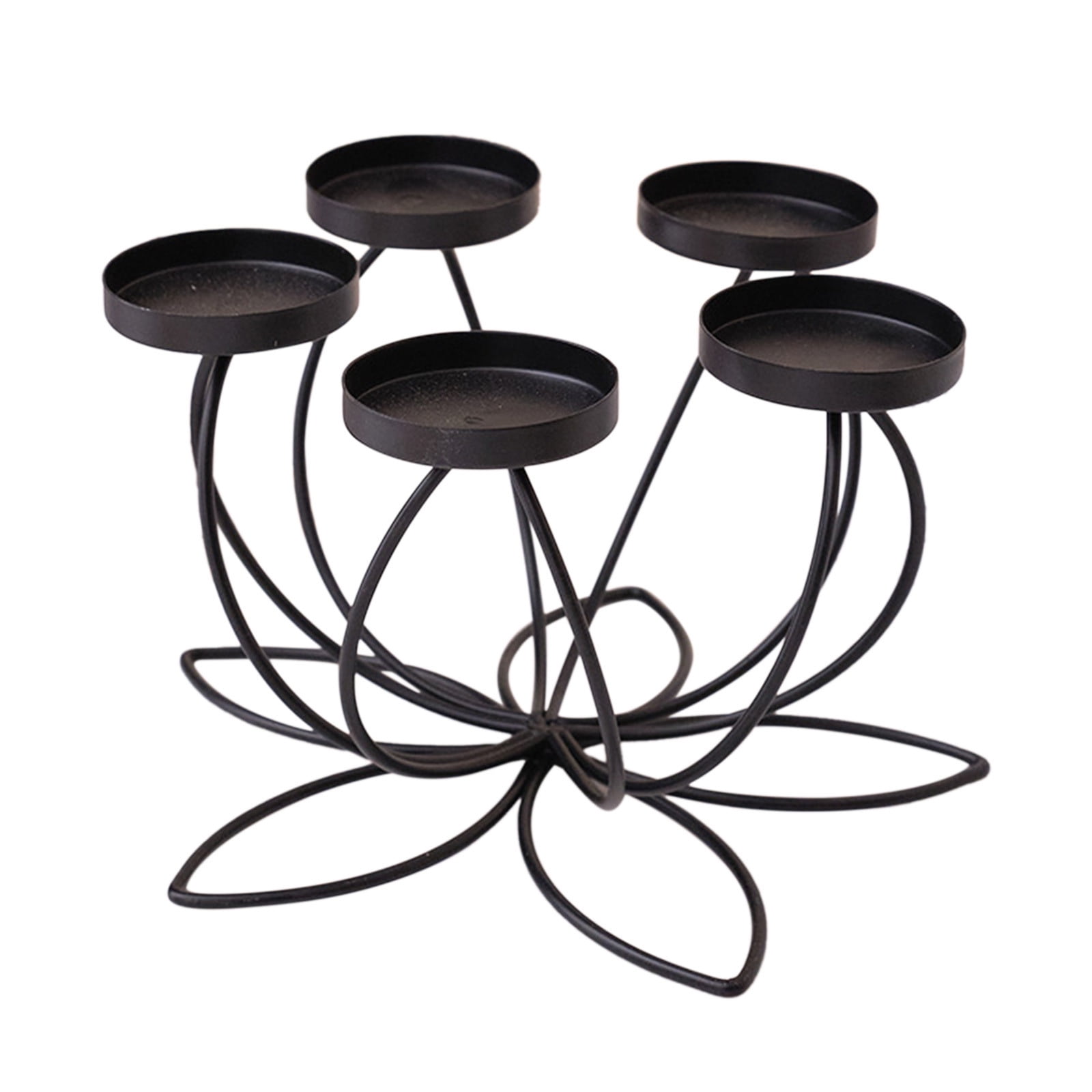 Qiweii Iron Candlestick Romantic Candlelight Dinner Prop Modern ...
