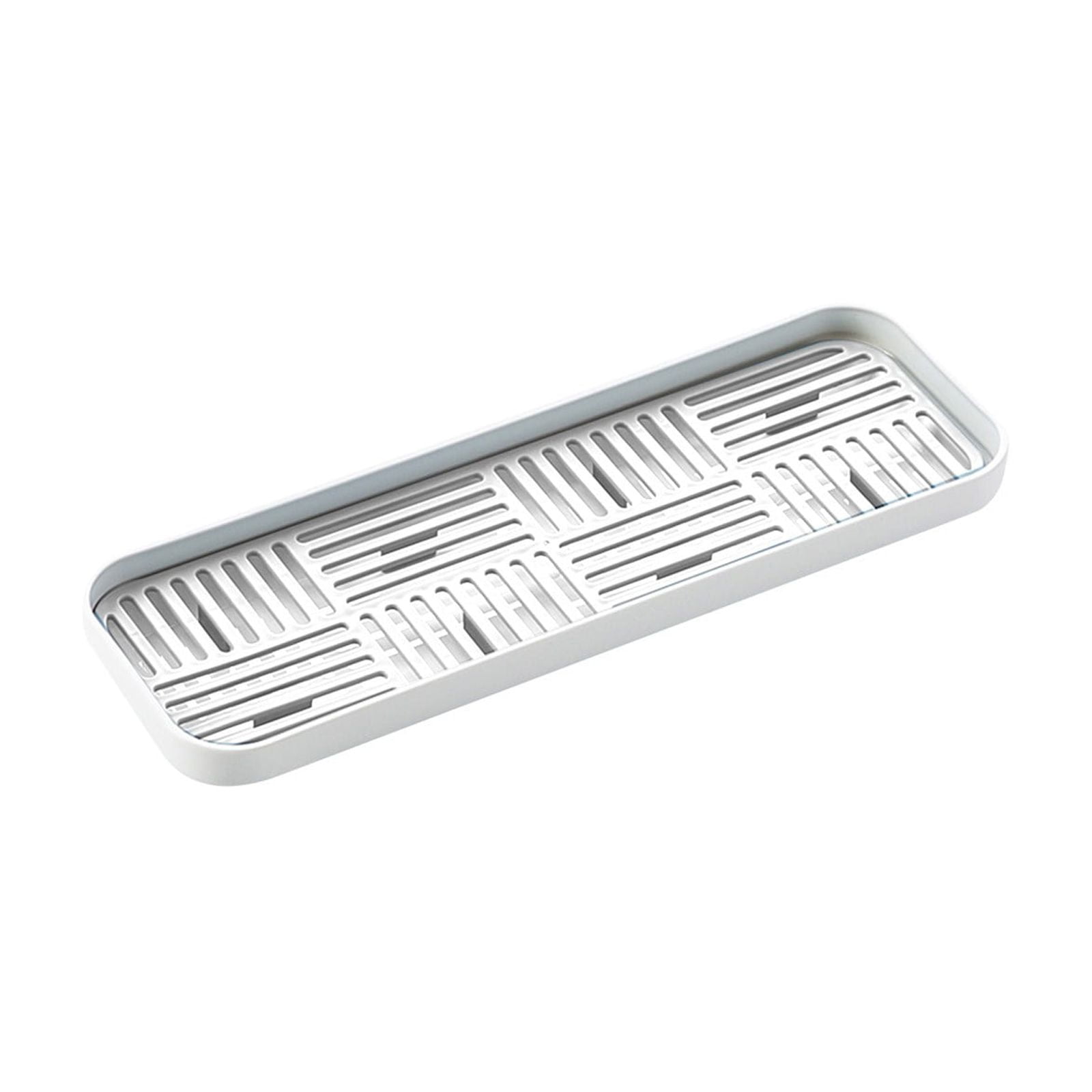 Qiweii Kitchen Double Draining Rag Holder Sponge Sink Rack Countertop ...