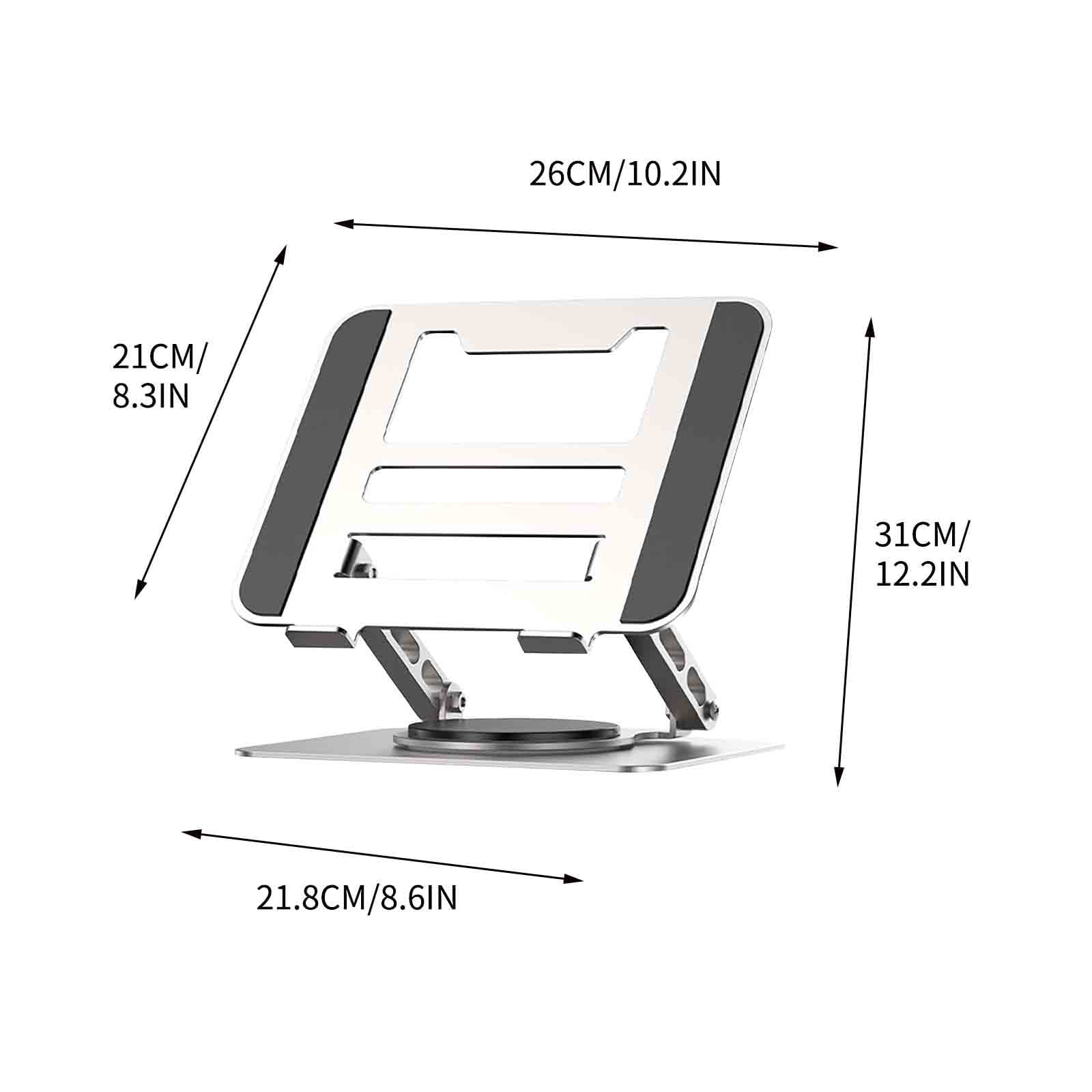 Qiweii Laptop Stand Desktop Foldable Heightening Lifting Rotating ...