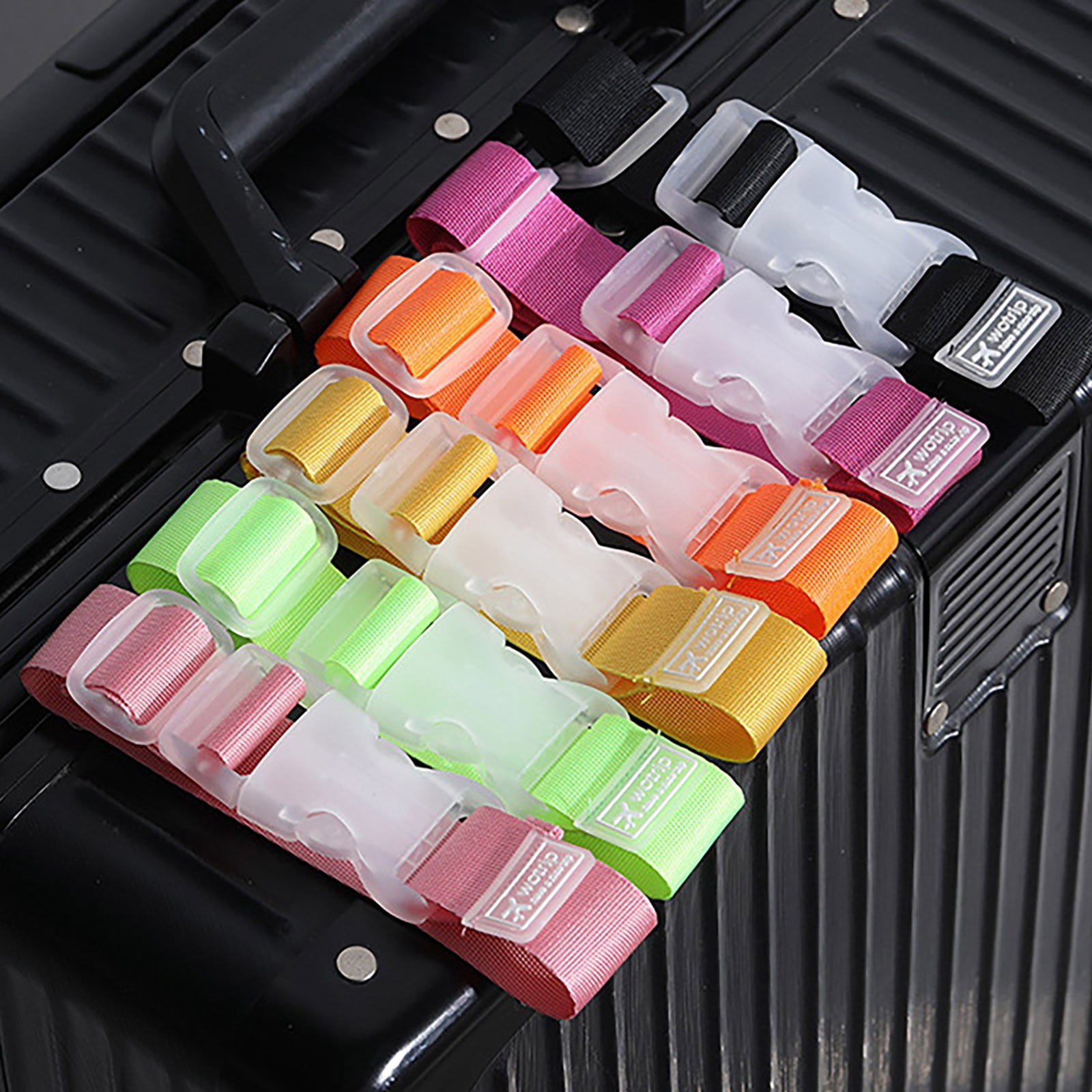 Qiweii Luggage Straps for Suitcases, Travel Accessories to Connect Two ...