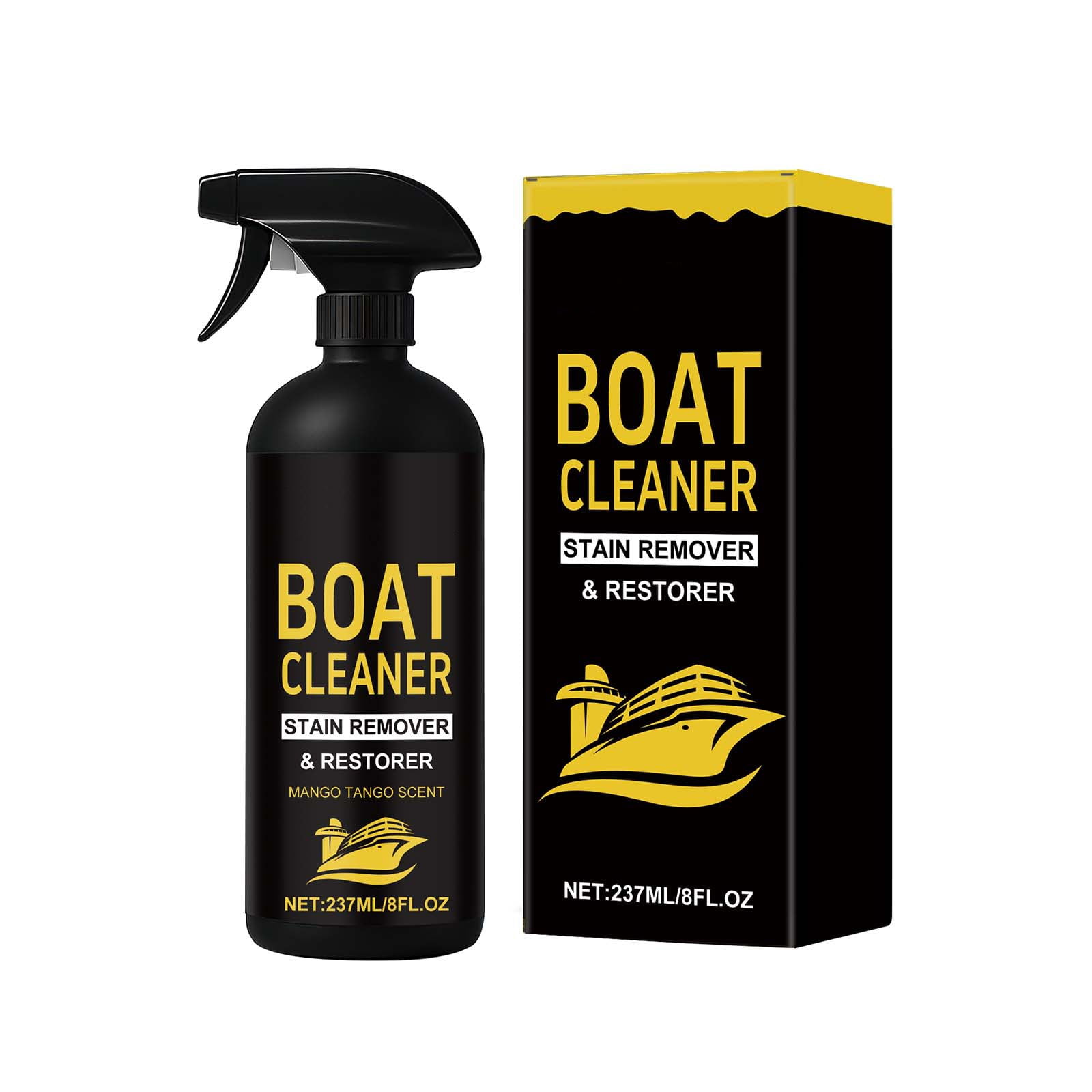 Qiweii Marine Grade Stain Remover Cleaner, Saltwater Grease and Rust ...