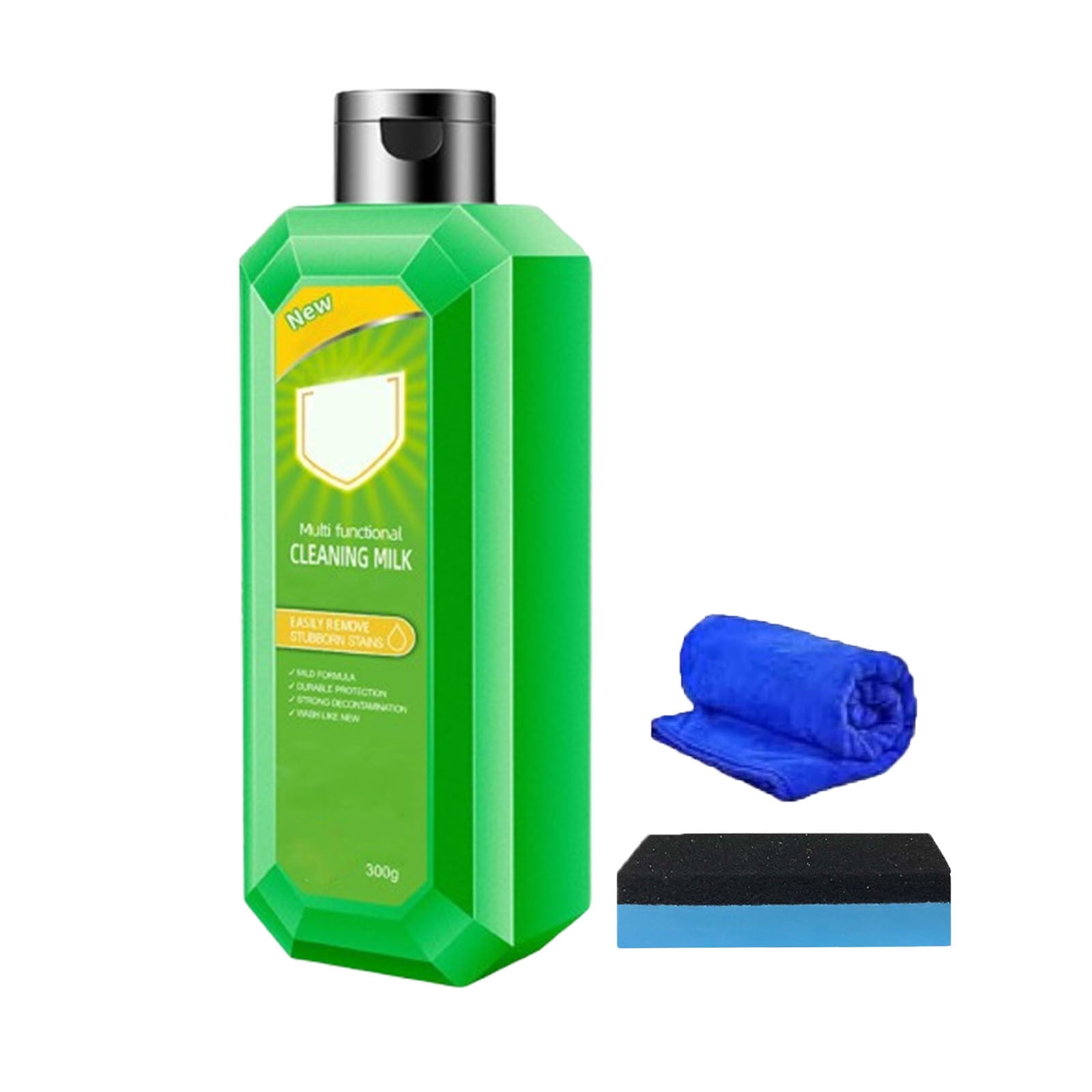Qiweii Multi Functional Cleaning Cream with 1 Cloth and 1 Sponge ...