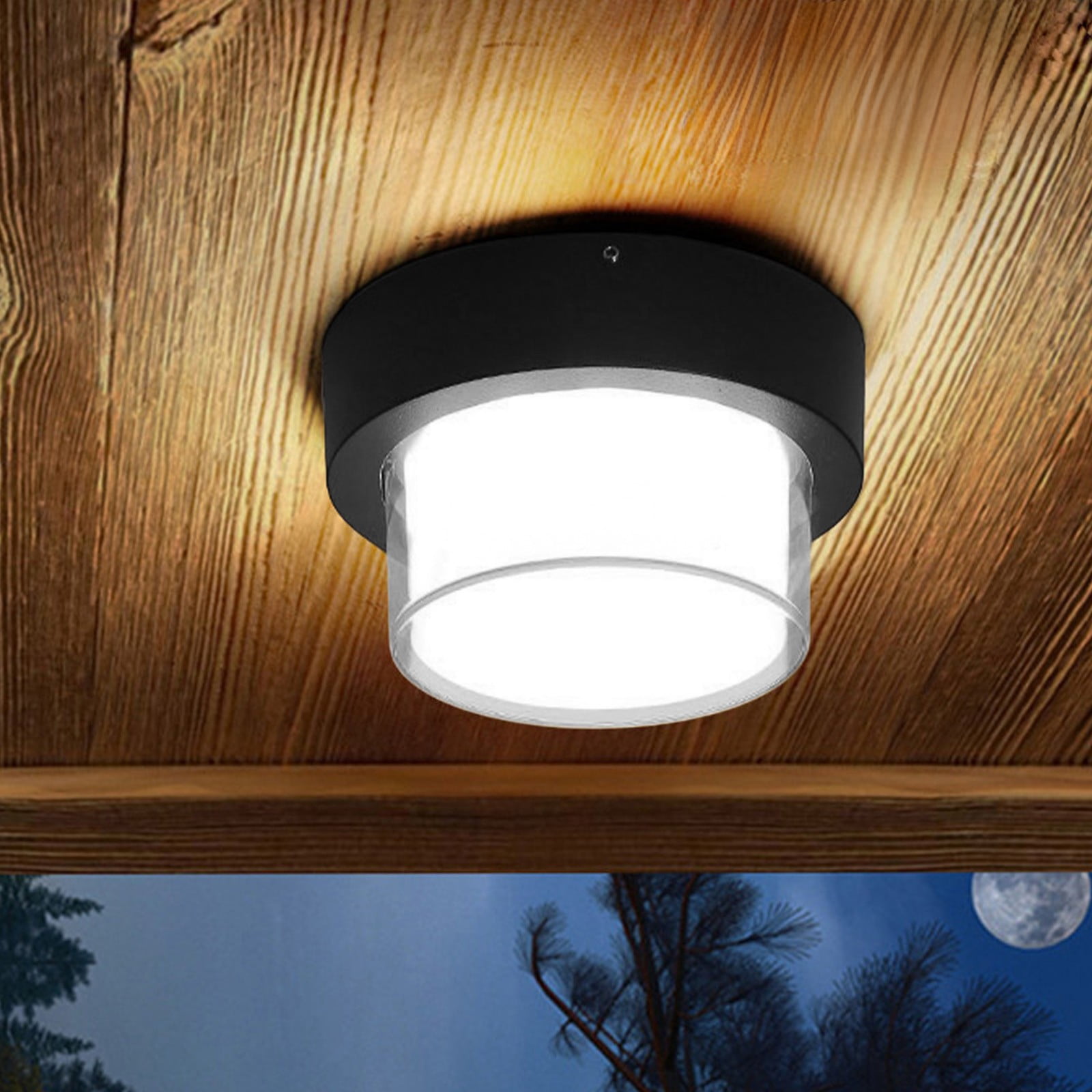 Qiweii Outdoor Waterproof Ceiling Light Easy Modern Terrace Entrance ...