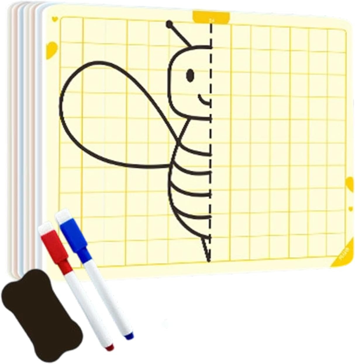 Qiweii Symmetrical Drawing Card With Pattern Educational Tool For ...