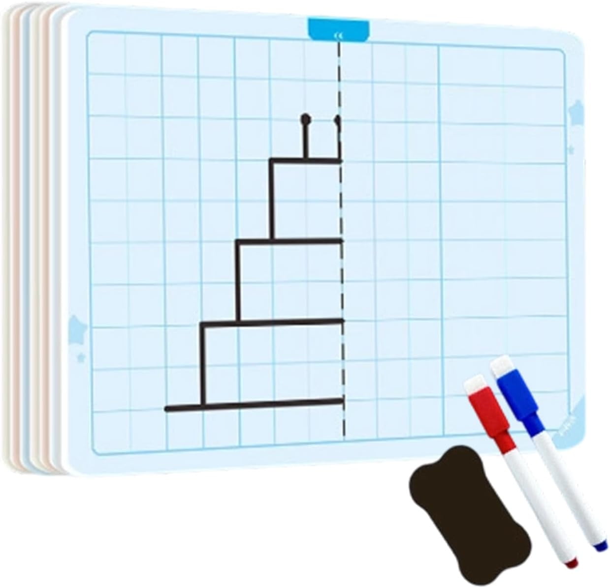 Qiweii Symmetrical Drawing Card With Pattern Educational Tool For ...