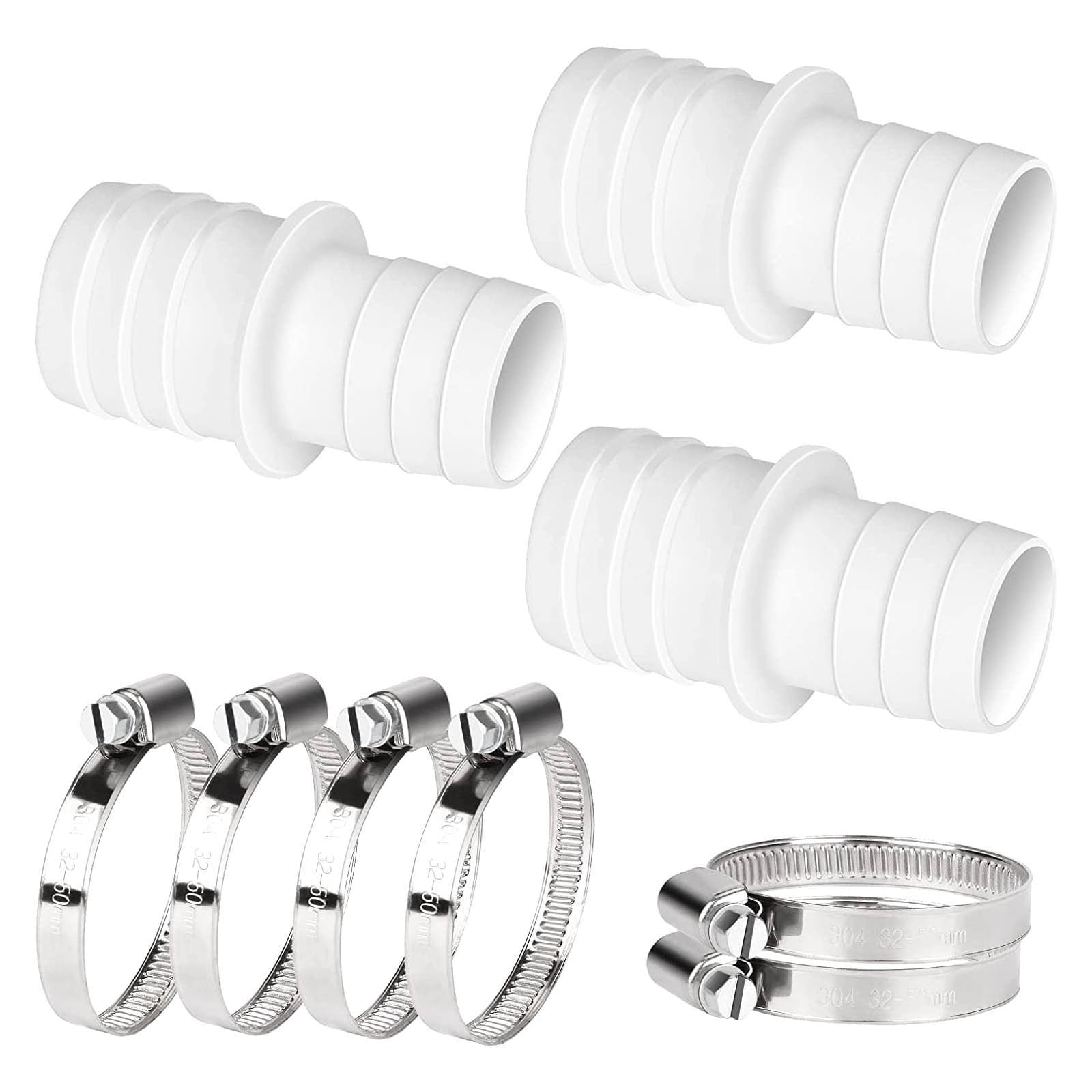 Qiweii Universal Flexible Hose Connector，Leak Proof Threaded Adapter ...