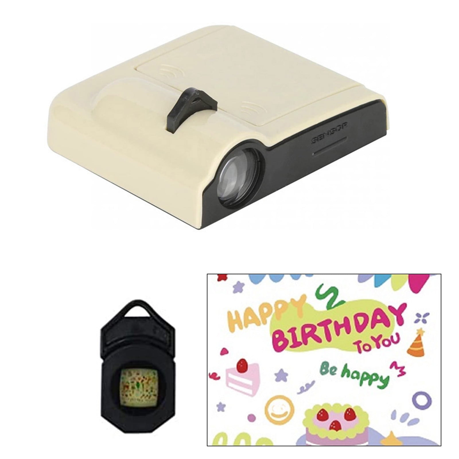 Qixi Light Projector Birthday Party Decoration Projector Creative Happy ...