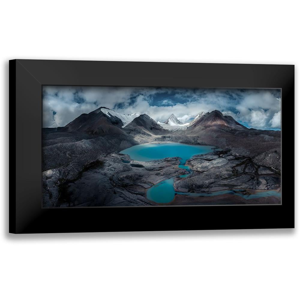 Qiye 24x14 Black Modern Framed Museum Art Print Titled - Kailasrange ...