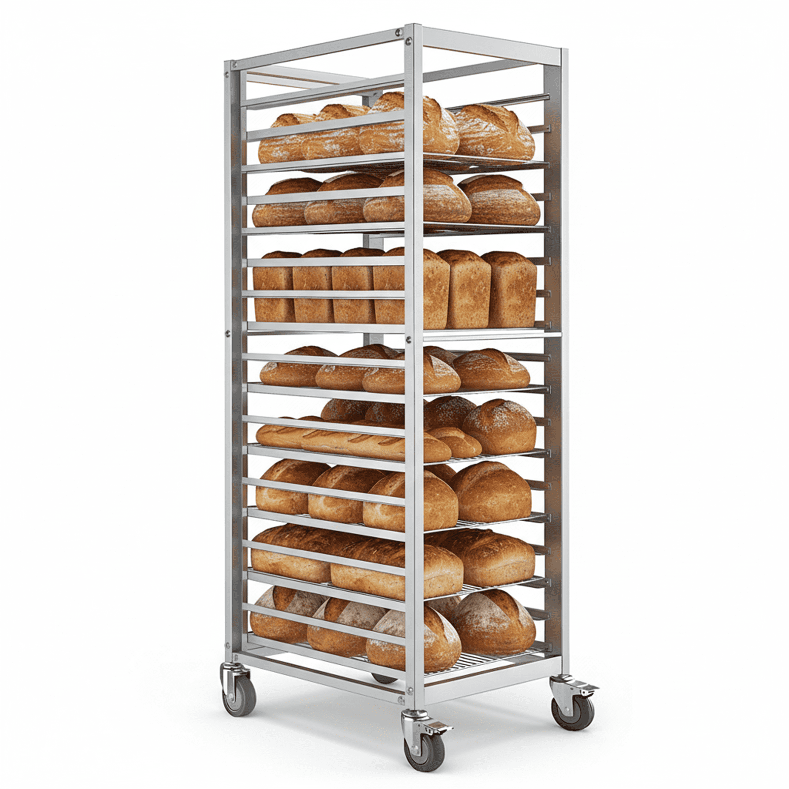 Qiyester Bun Pan Rack 18-Tier Commercial Bakery Cooling Racks with ...