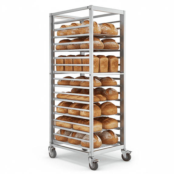 Qiyester Bun Pan Rack 18-Tier Commercial Bakery Cooling Racks with ...