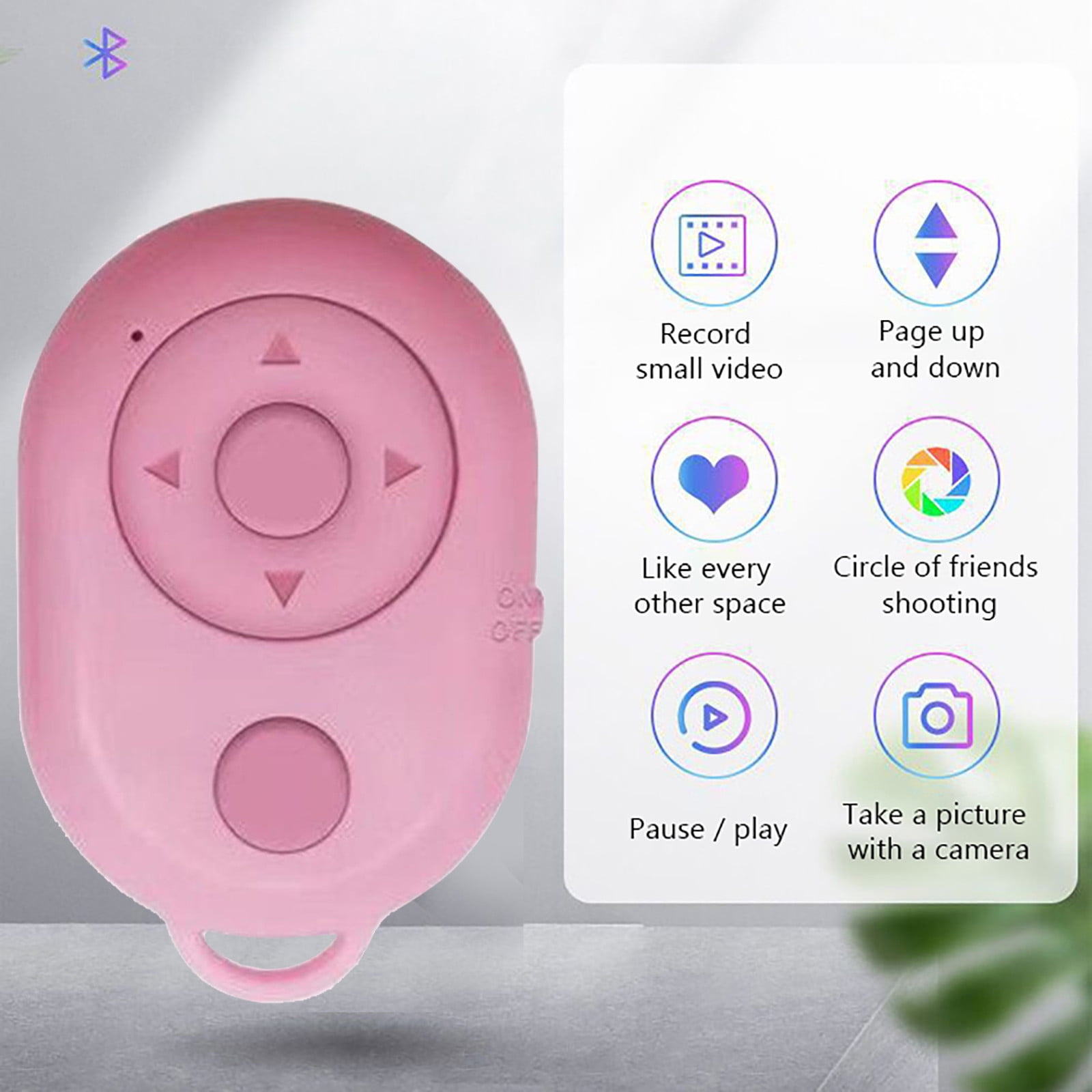 Qiyifuwang Mini Wireless Bluetooth Remote Shutter Controller Button Self-Timer Camera - Walmart.com