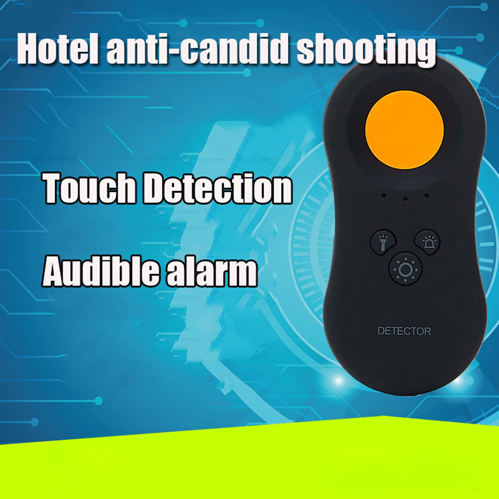 Qiyifuwang Portable Mini LED Hide Camera Anti-Candid IR Scanner Micro ...
