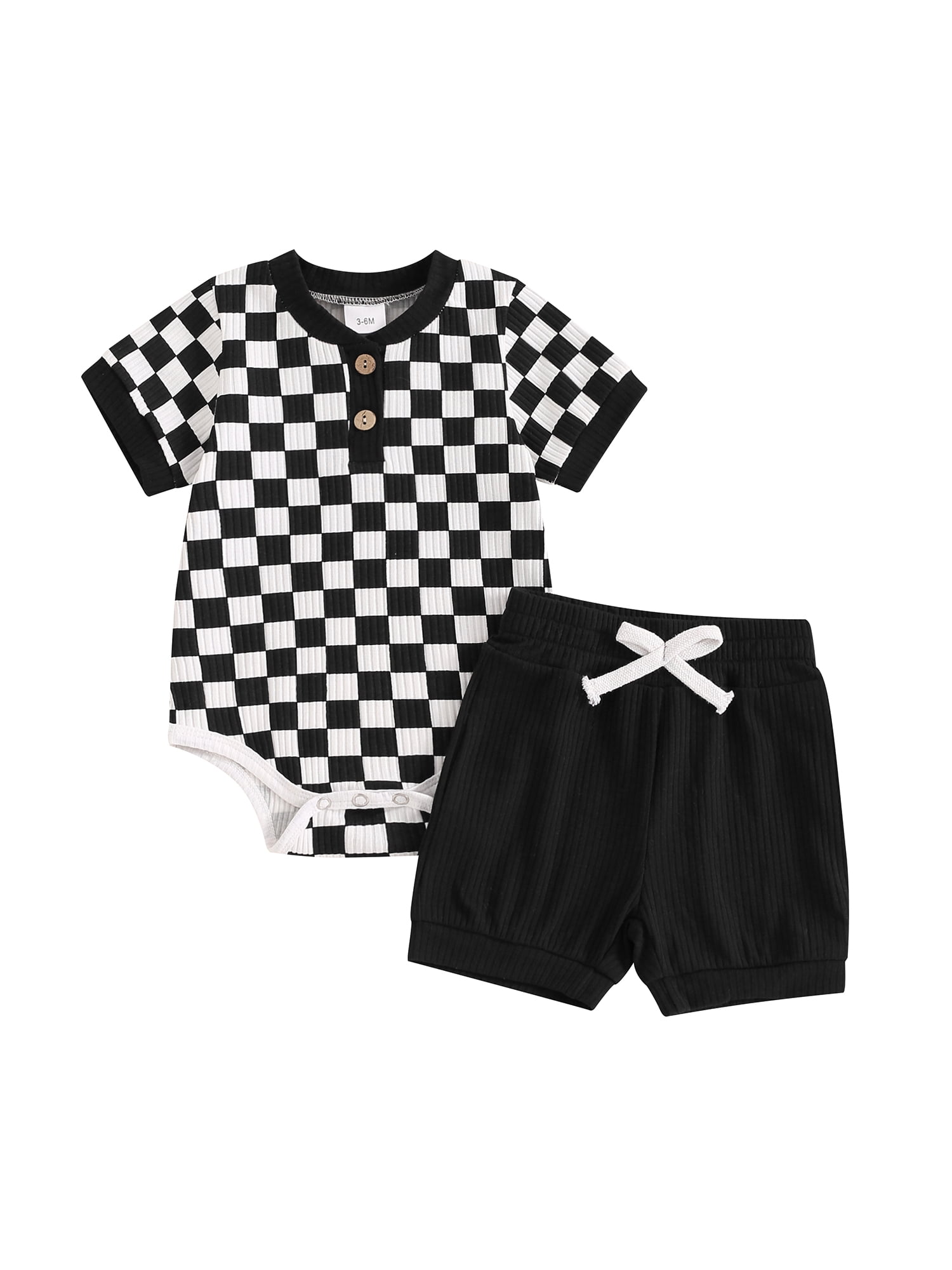 Qiylii Baby Toddler Boys Summer Romper Outfits 0 3 6 9 12 18 Months ...