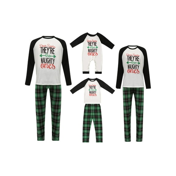Qiylii Christmas Pajamas for Family, Family Christmas Pjs Matching Sets ...